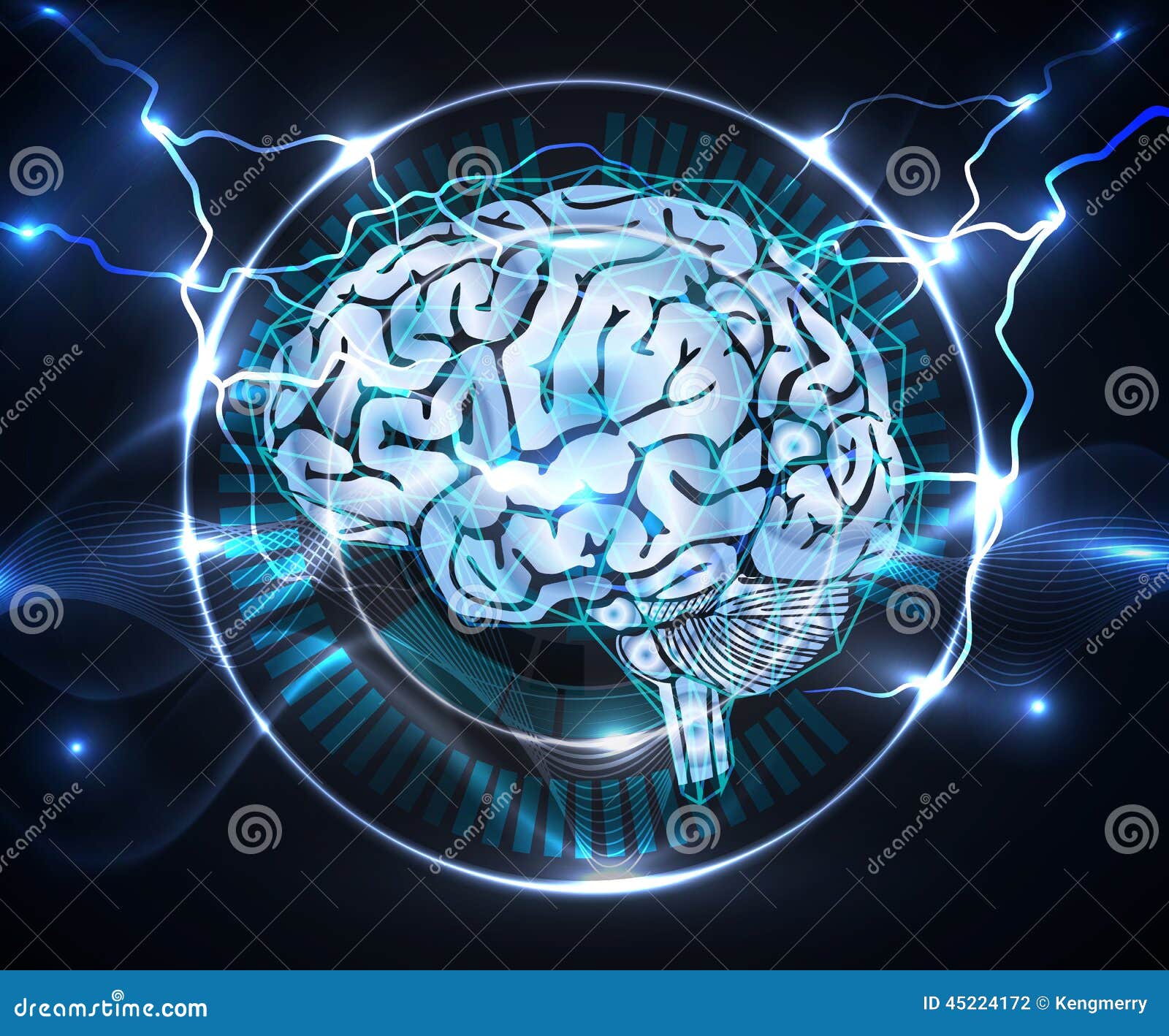 The concept of thinking. stock vector. Illustration of memory - 45224172