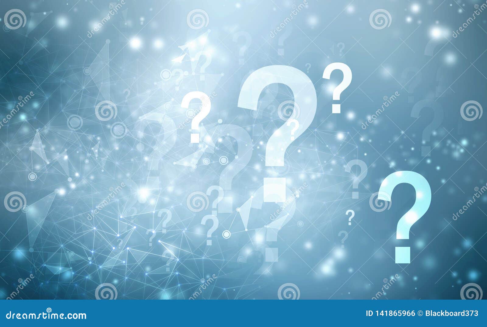 Concept of Thinking, Question Mark Symbol in Technology Background ...