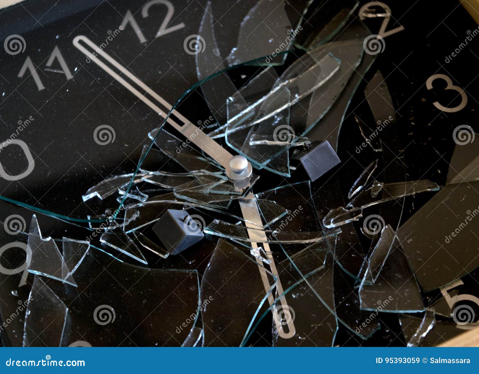 Concept of Time with a Clock with Broken Clock-face Stock Image - Image ...