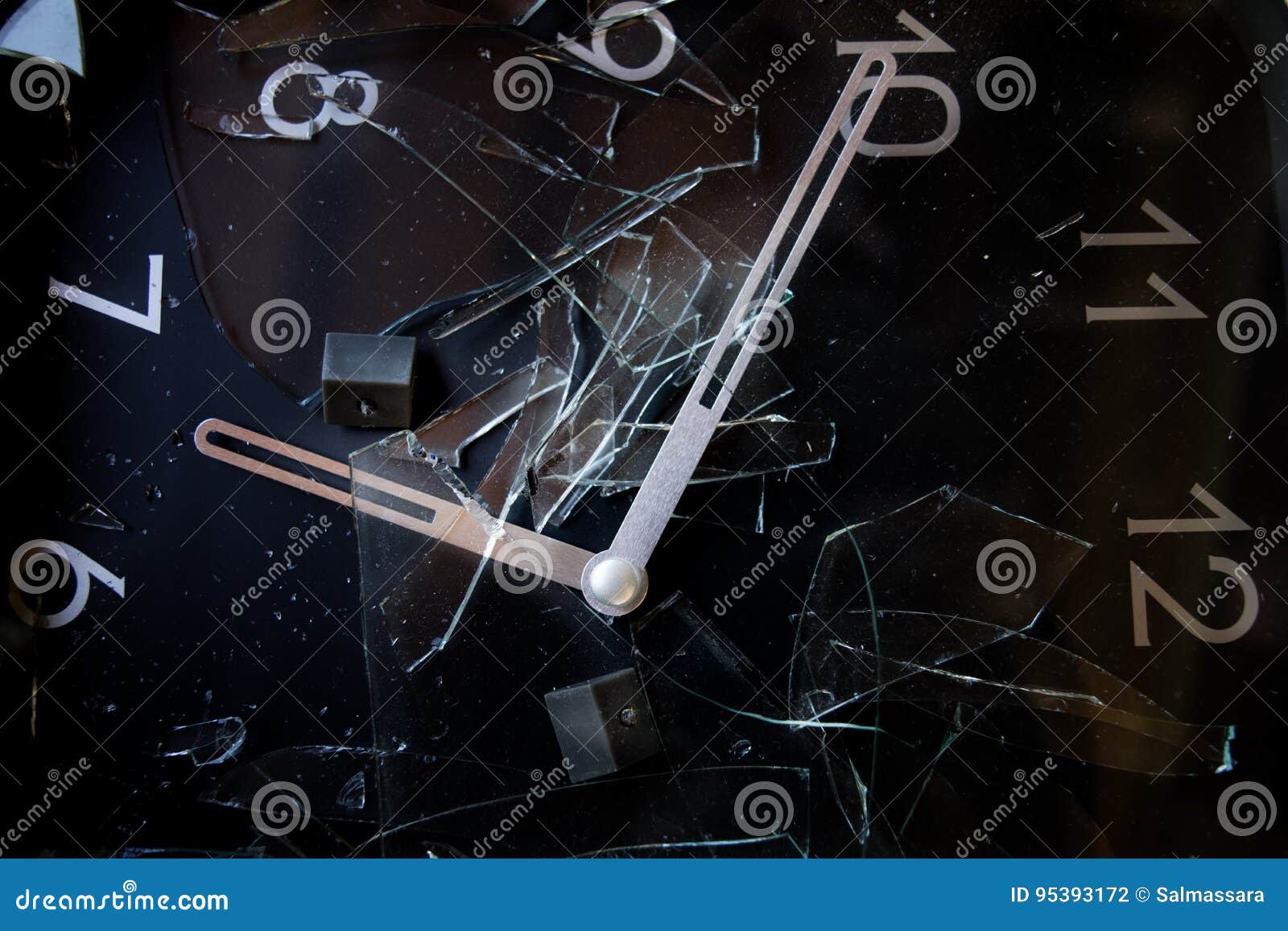 Concept of Time with a Clock with Broken Clock-face Stock Photo - Image ...