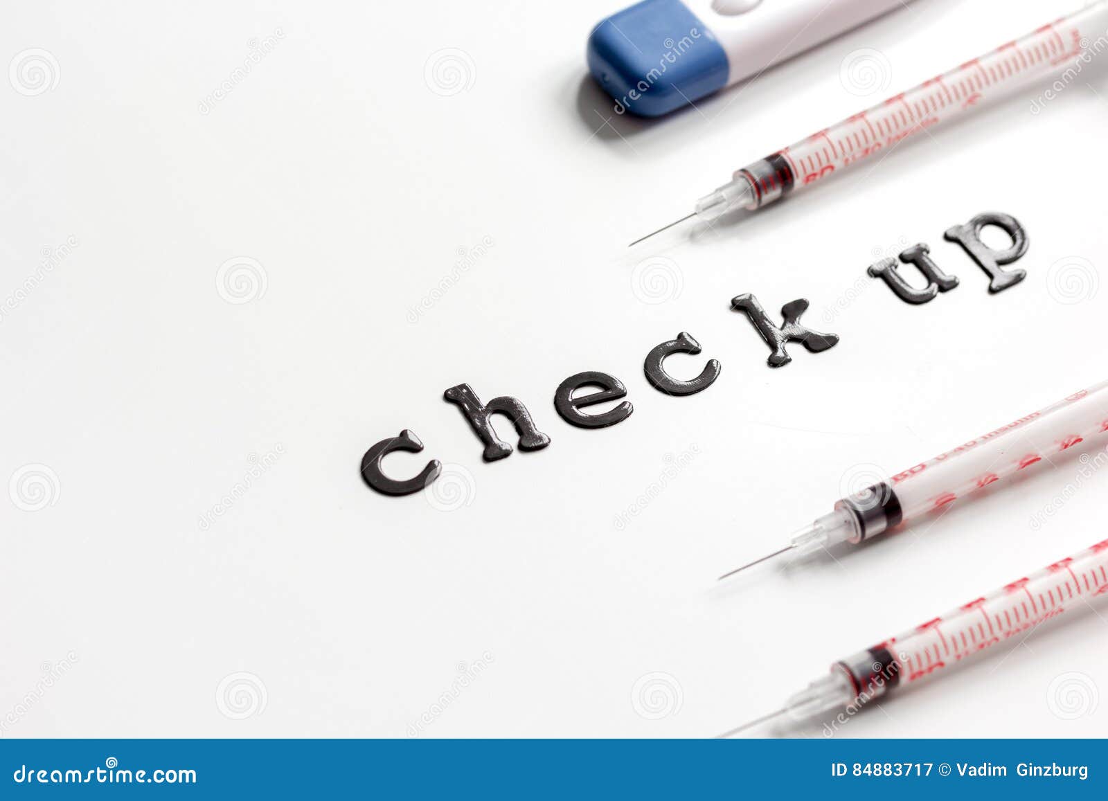 Concept Time Health Check Up on White Background Stock Image - Image of ...