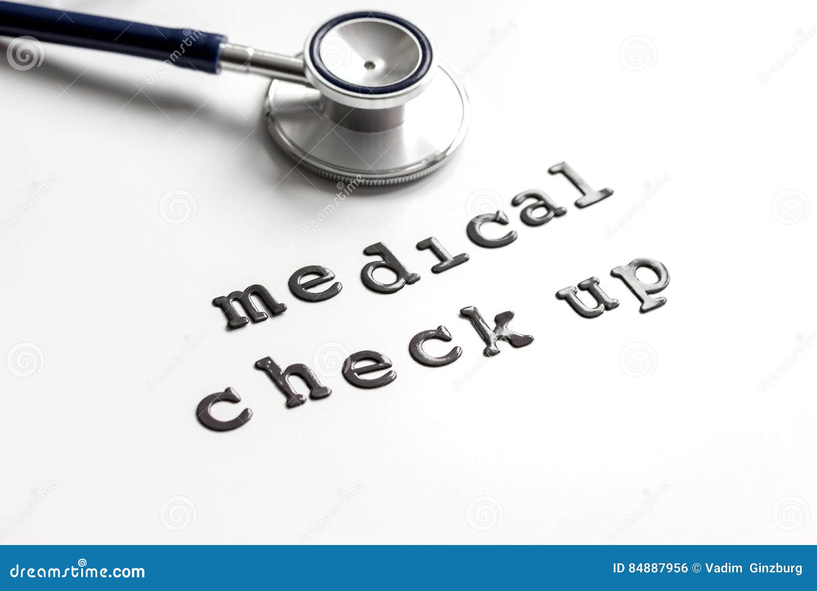 Concept Time Health Check Up on White Background Stock Photo - Image of ...