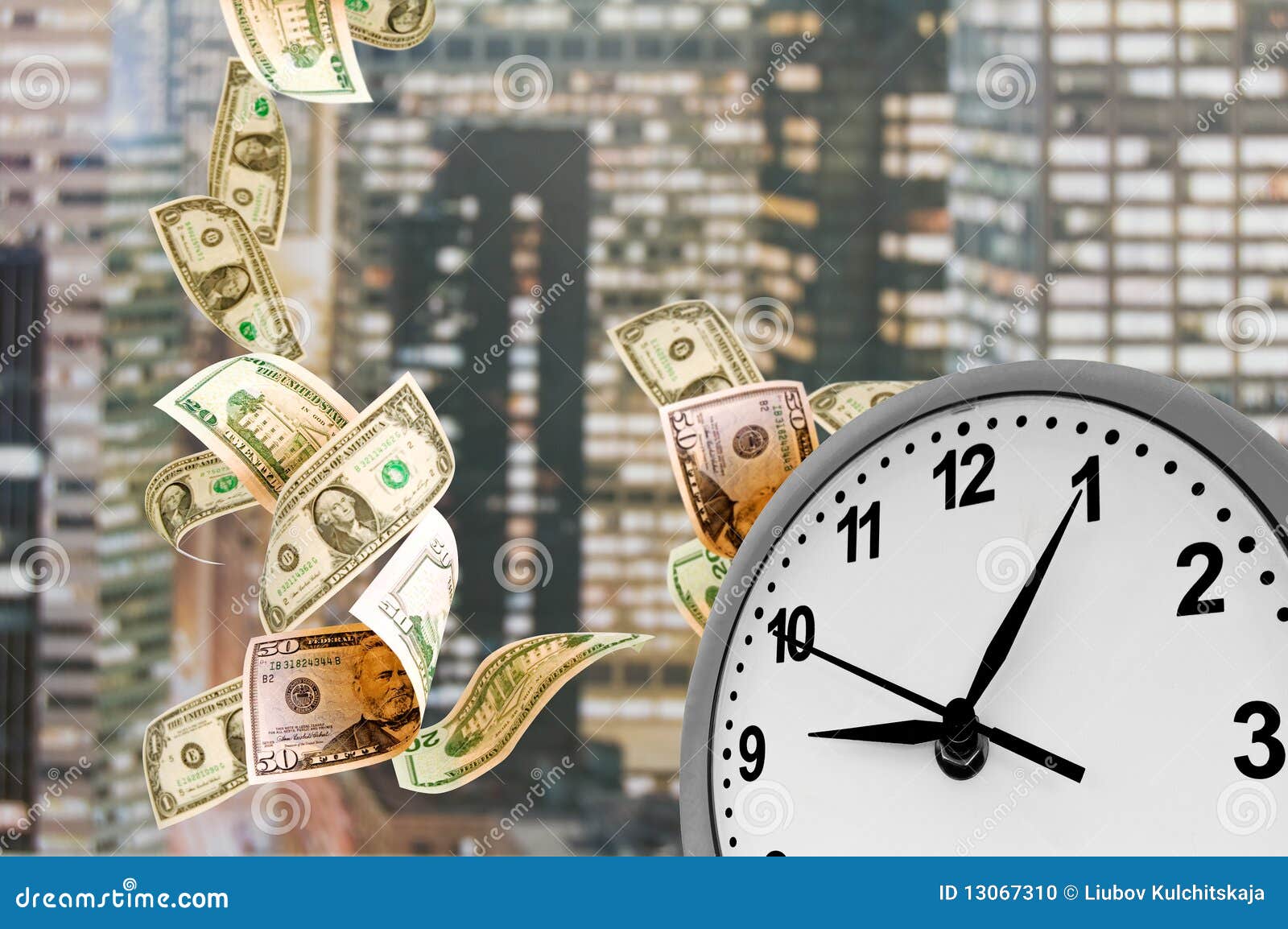 Concept - Time is money. stock photo. Image of capitalism - 13067310