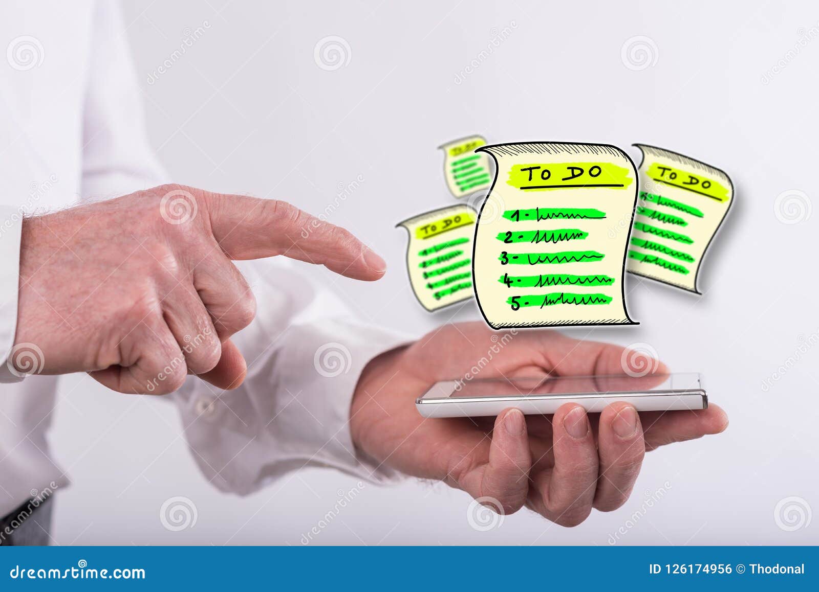 Concept of to do list stock photo. Image of reminder - 126174956