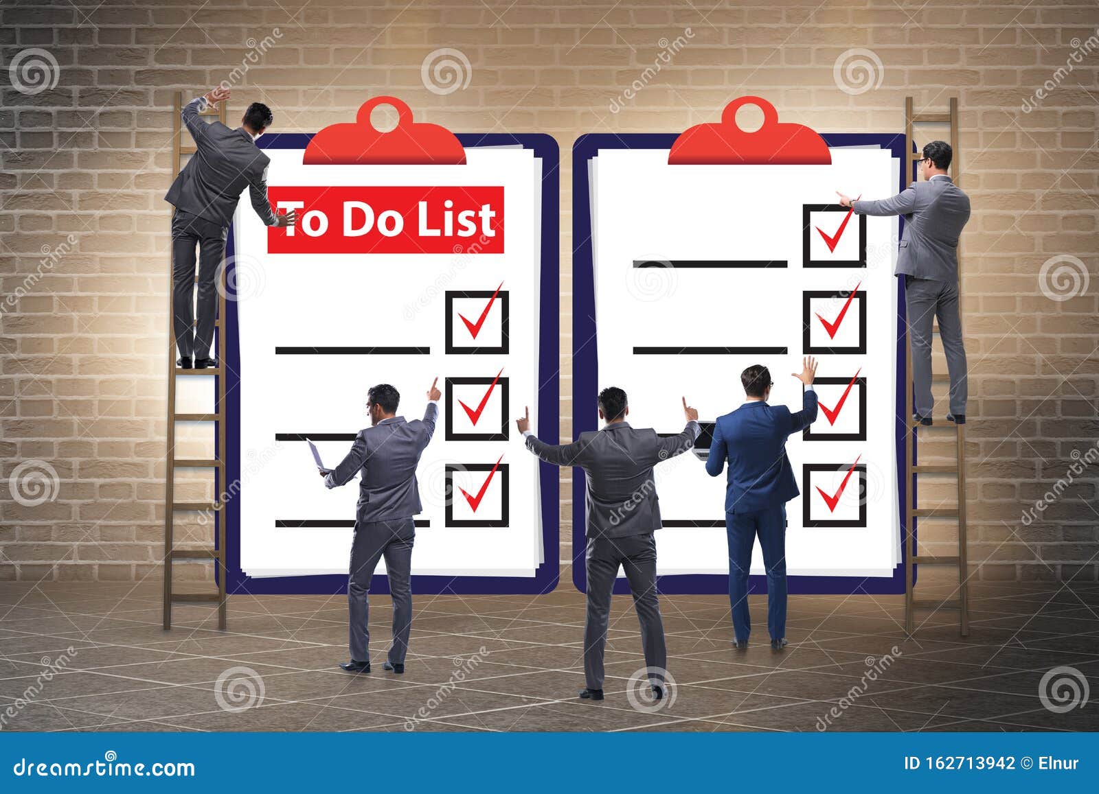 Concept of To Do List with Businessman Stock Photo - Image of calendar ...