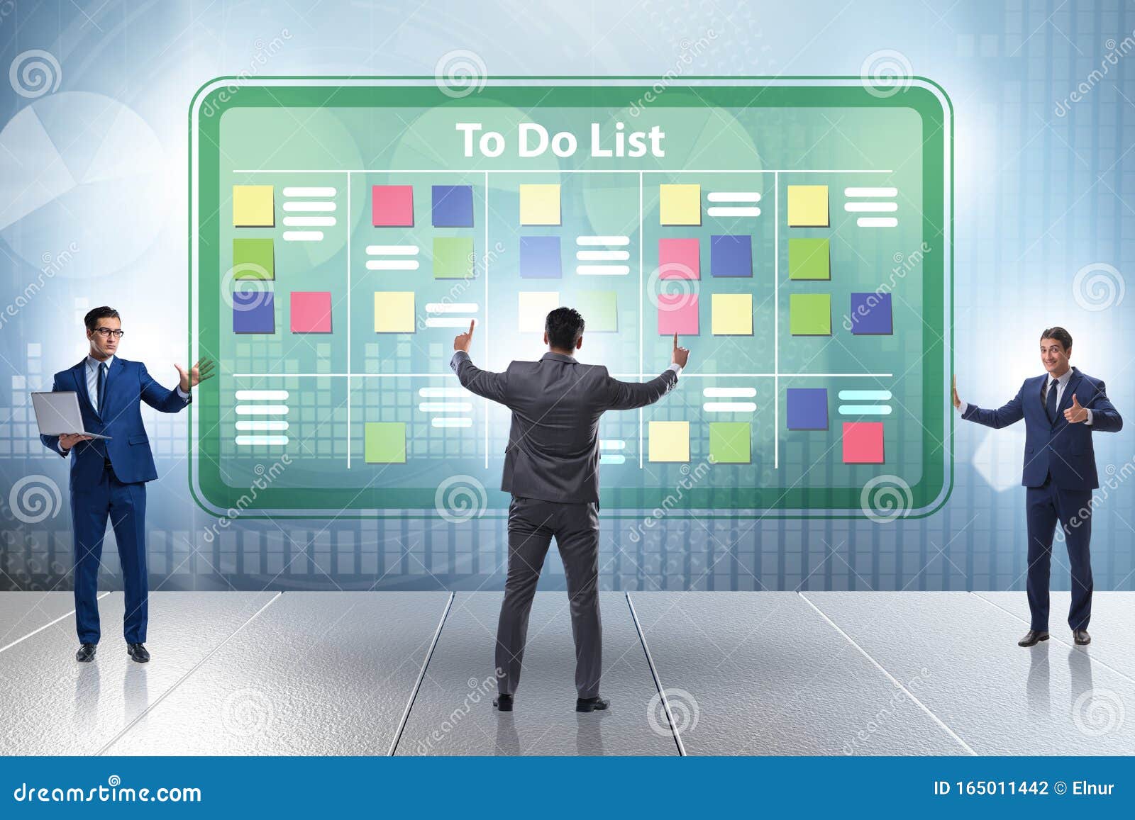 Concept of To Do List with Businessman Stock Photo - Image of diary ...