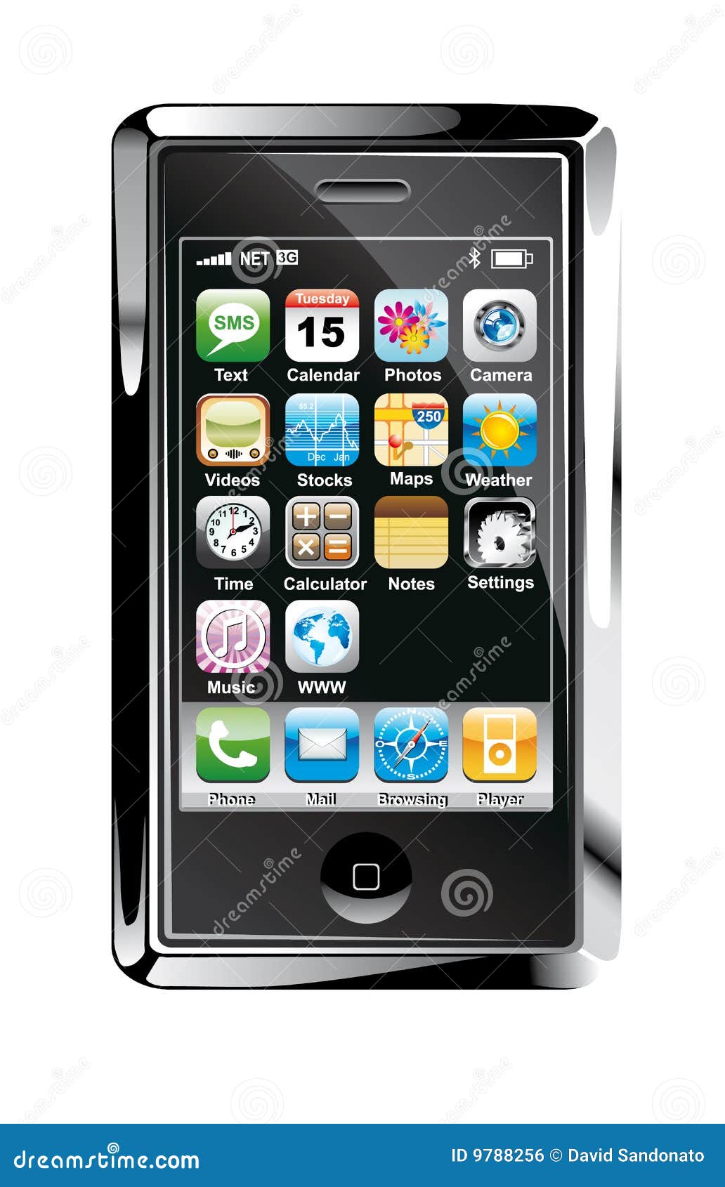 Concept Touch Screen Phone Design Editorial Photo - Illustration of ...