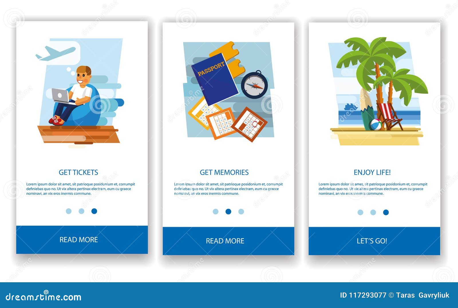 The Concept of a Tourist Mobile Application Stock Vector - Illustration ...