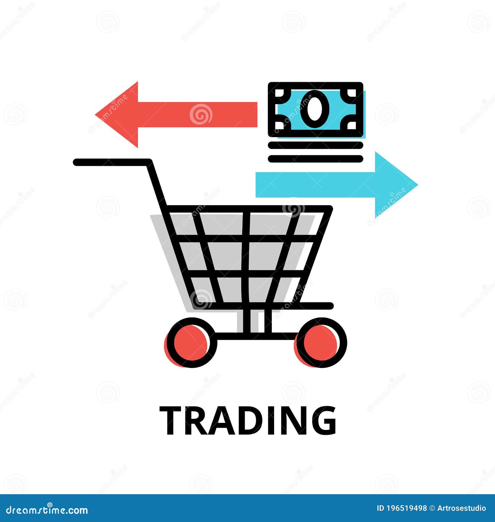 Trading Icon Vector Set. Schedule Illustration Sign Collection. Chart ...