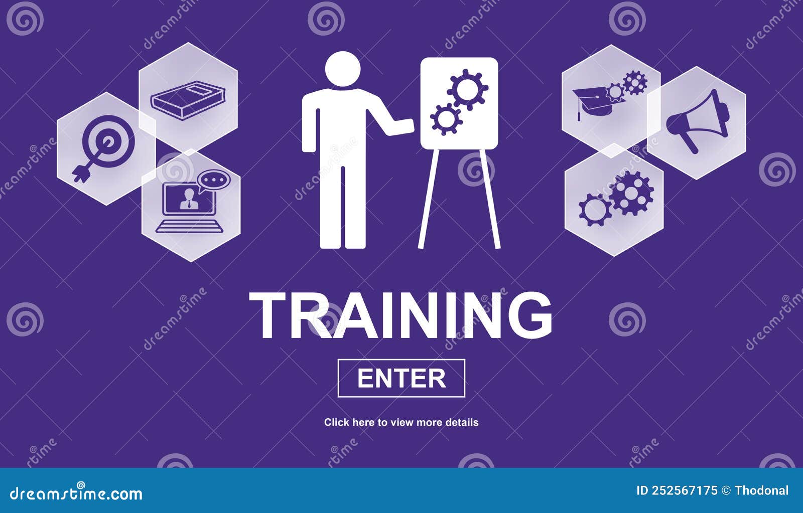 Concept of training stock illustration. Illustration of people - 252567175