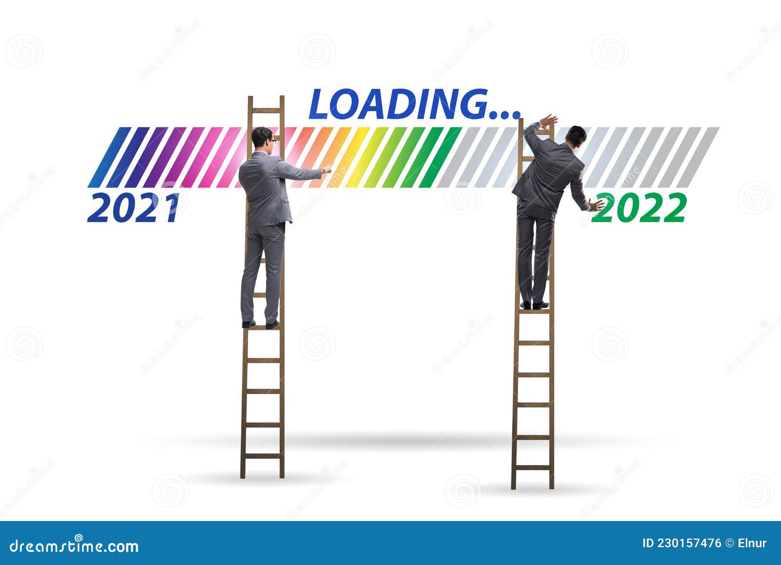 Concept of Transitioning from Year 2021 To 2022 Stock Photo - Image of ...