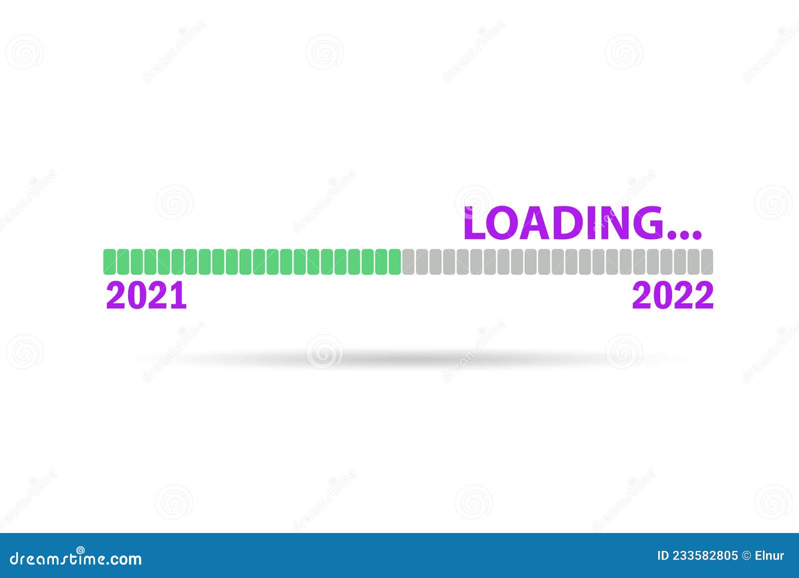 Concept of Transitioning from Year 2021 To 2022 Stock Illustration ...