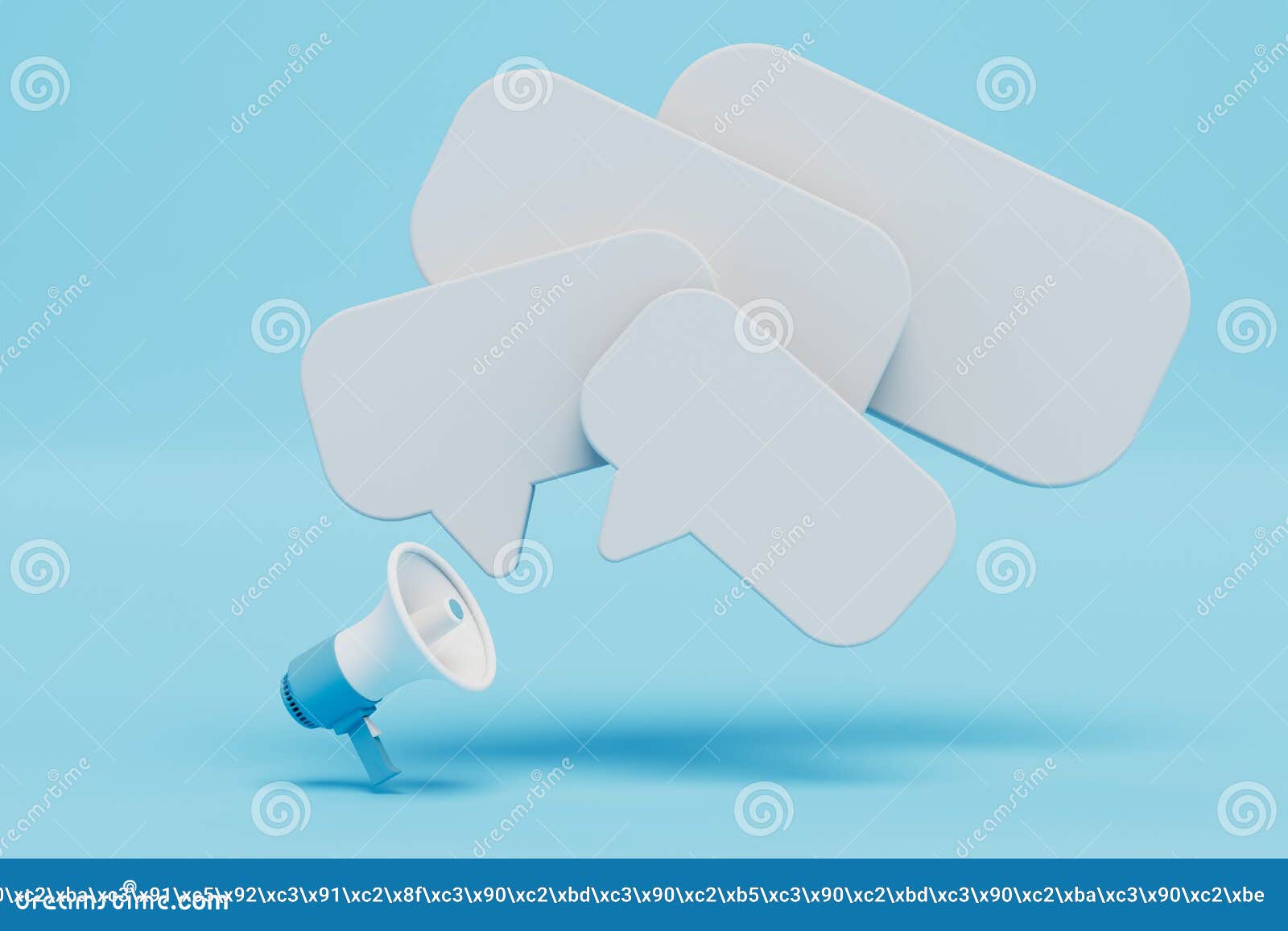 The Concept of Transmitting Important Messages Over a Loudspeaker. Copy ...