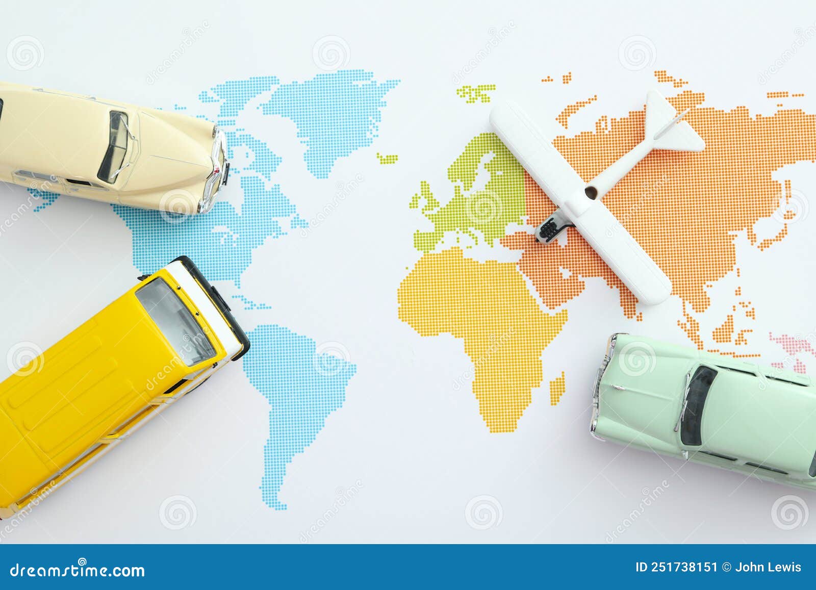 Concept of Travel and Adventure All Around the World Stock Image ...