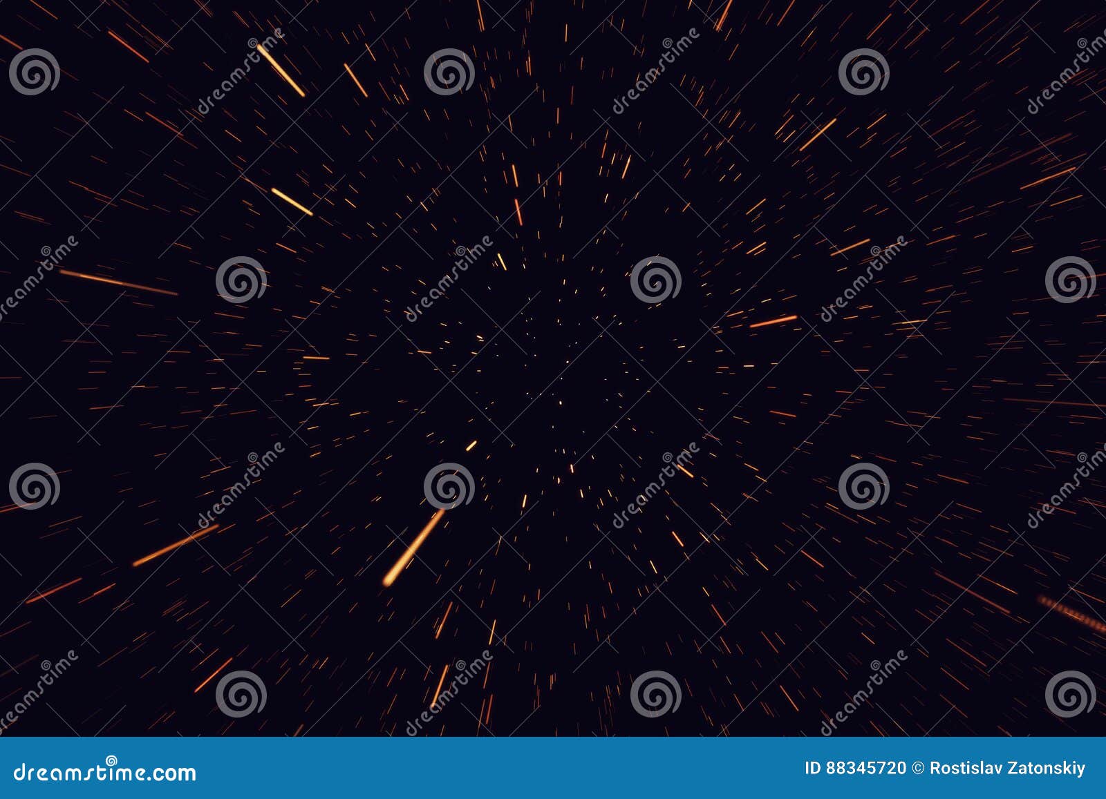 Concept Traveling in Space, Warp Stars Abstract Background, Galaxy. 3d ...