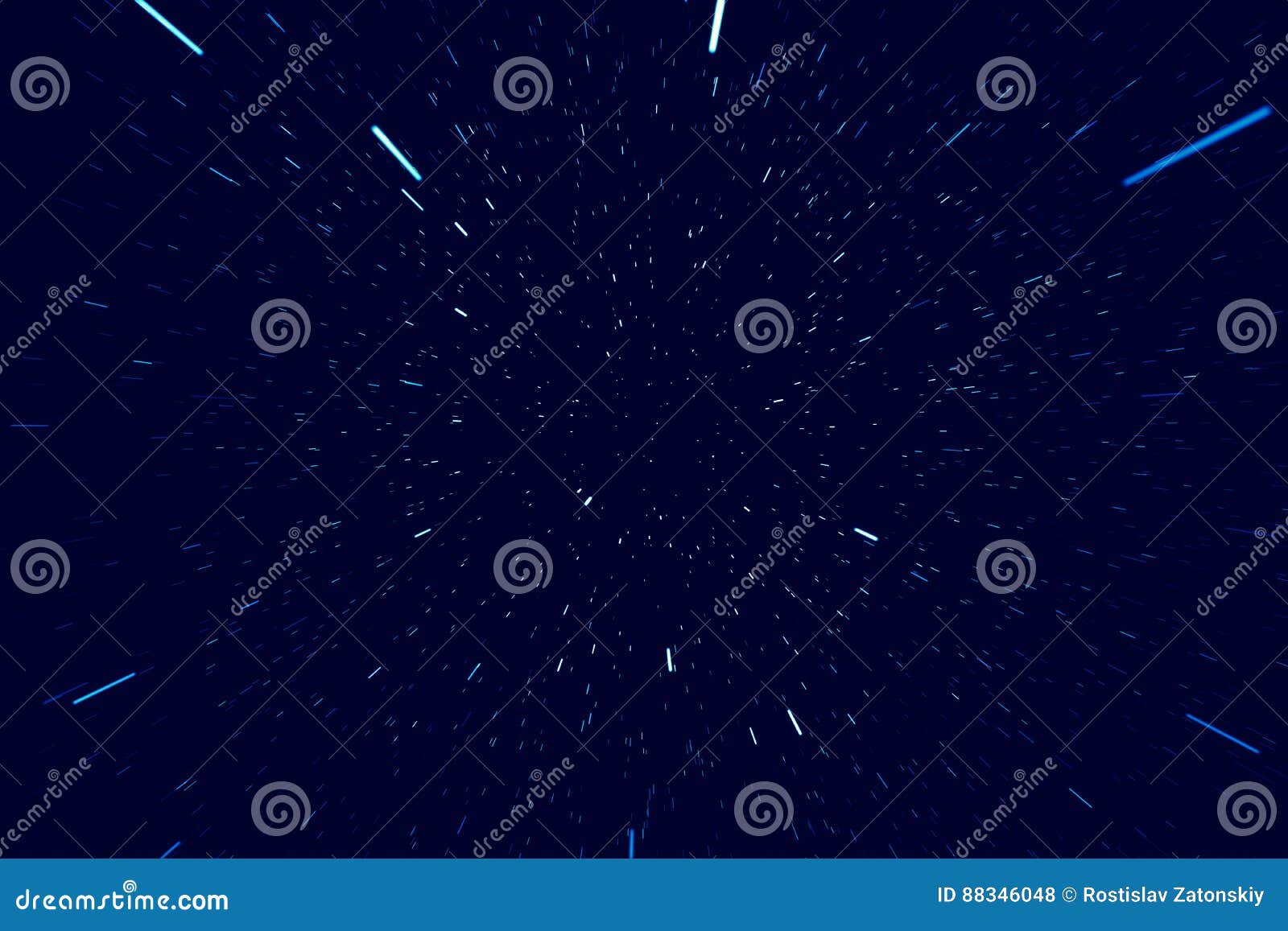 Warp Stars. Fast Movement, Hyperspace Moving Stars In Gravitational ...