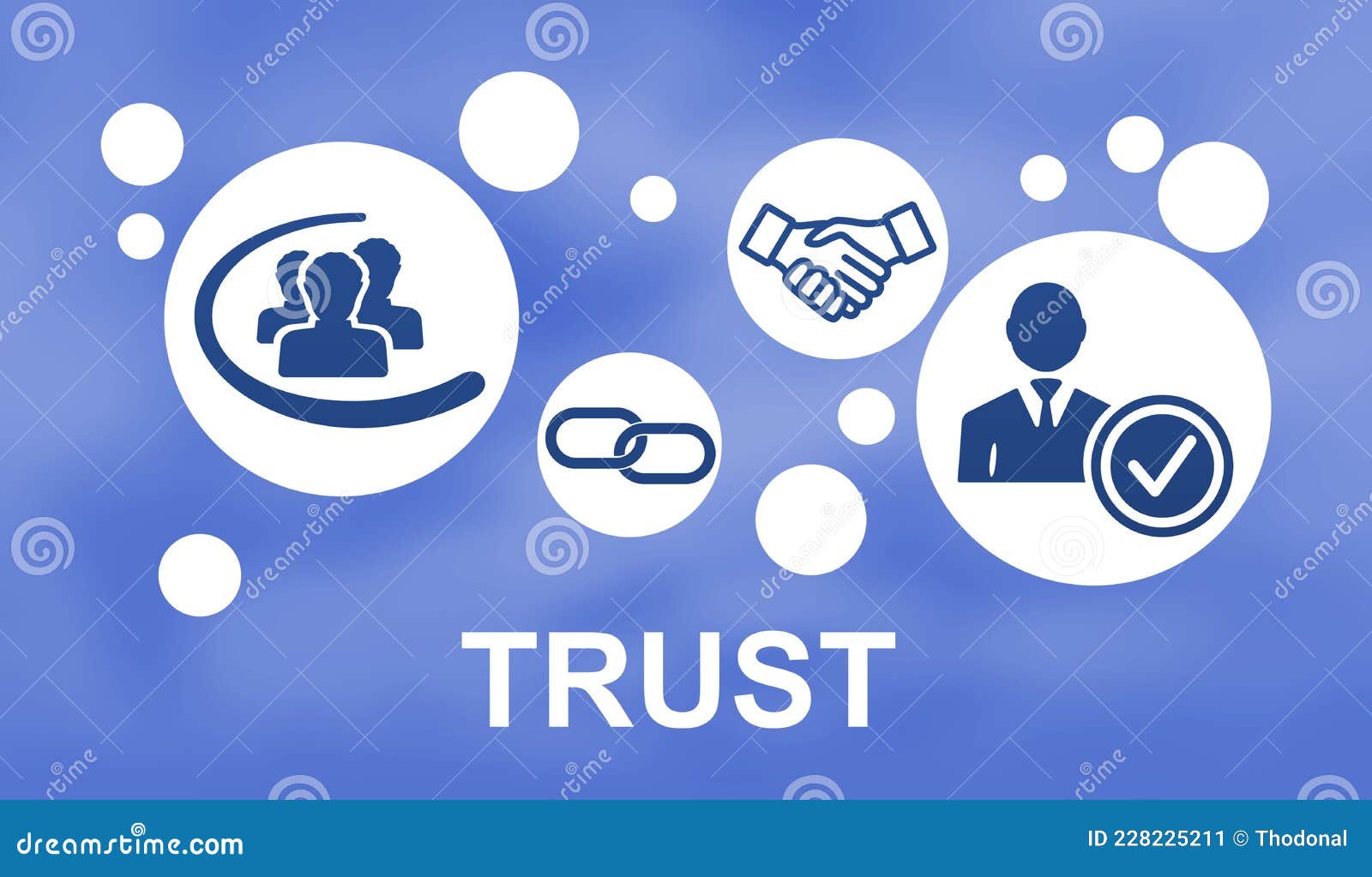 Concept of trust stock illustration. Illustration of deal - 228225211