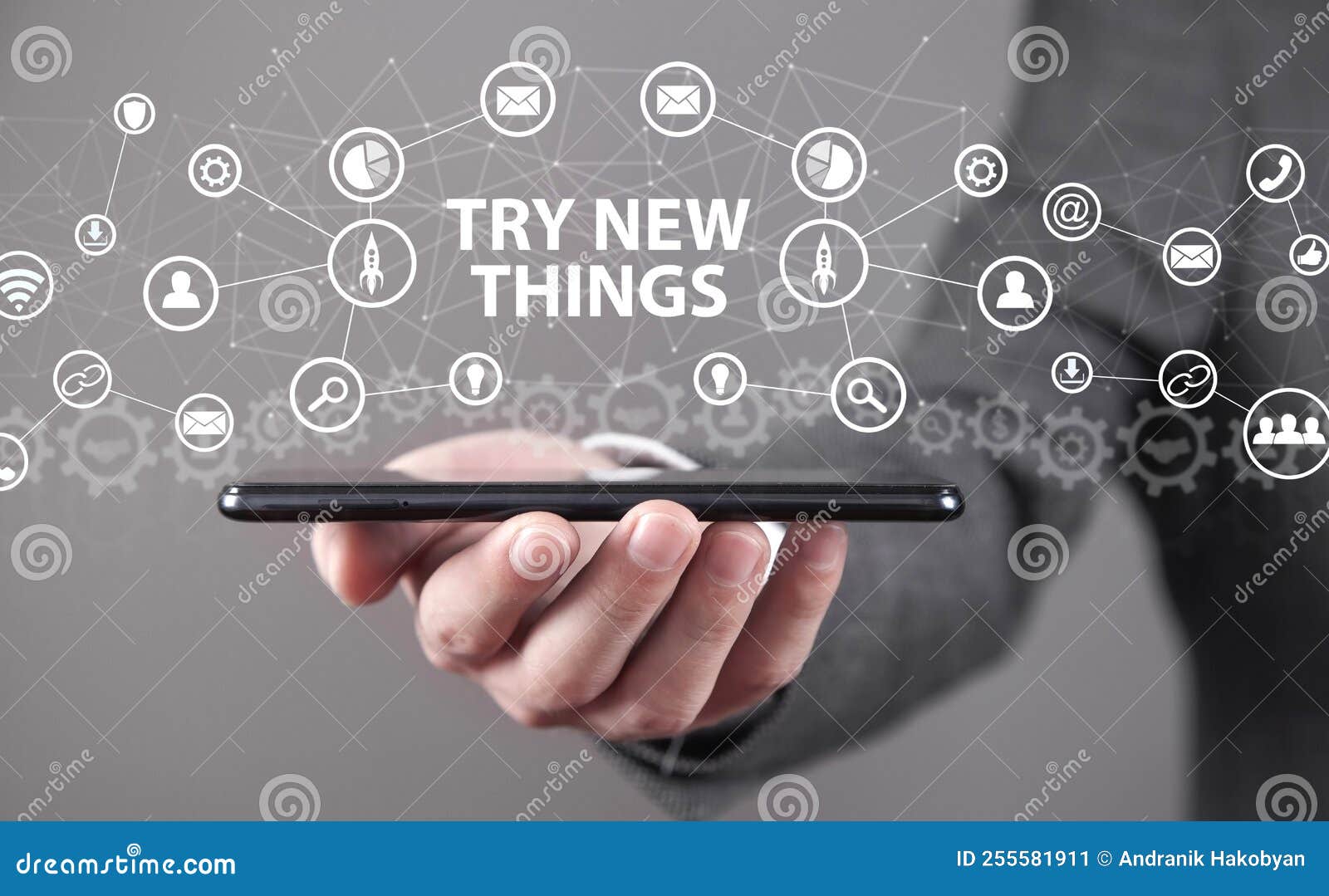 Concept of Try New Things. Business Stock Illustration - Illustration ...