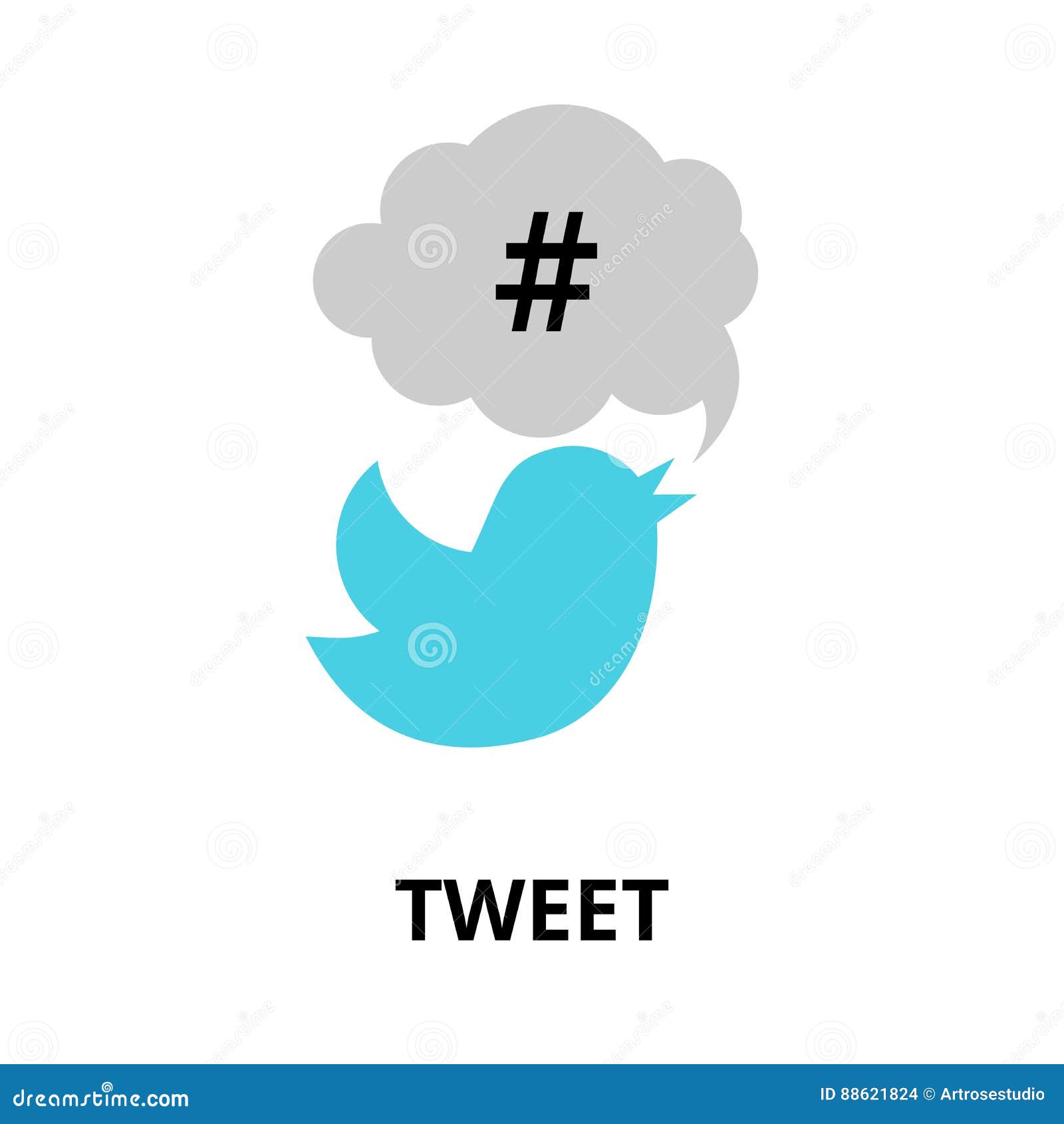 Concept of Tweet, Vector Illustration Editorial Stock Image ...