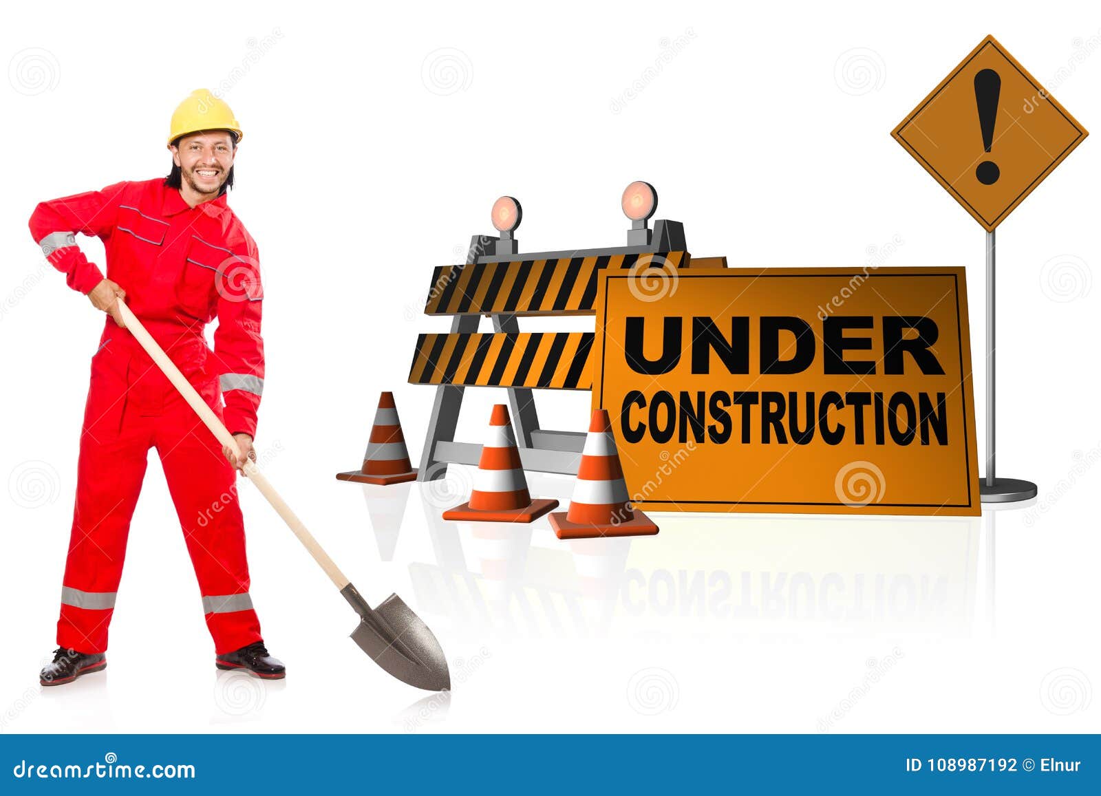 The Concept of Under Construction for Your Webpage Stock Photo - Image ...