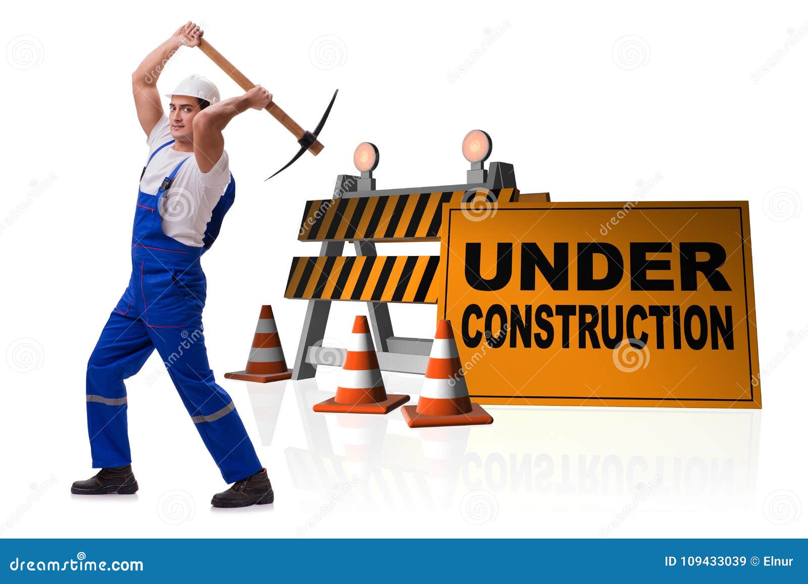 The Concept of Under Construction for Your Webpage Stock Image - Image ...