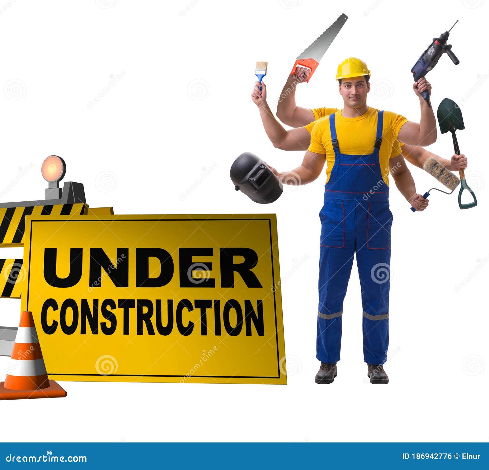 Concept of Under Construction for Your Webpage Stock Photo - Image of ...