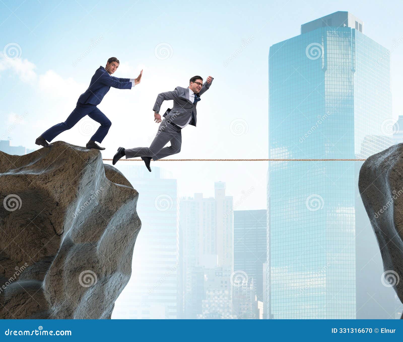 Concept of Unethical Business Competition Stock Photo - Image of career ...