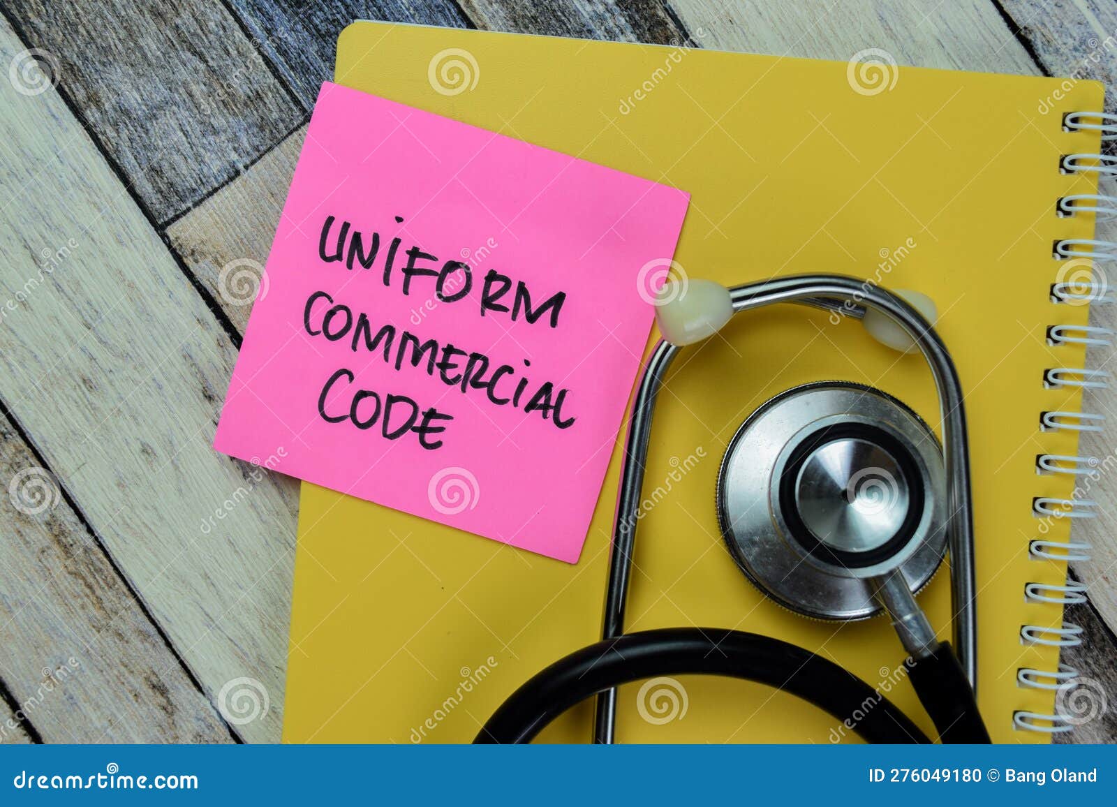 Concept of Uniform Commercial Code Write on Sticky Notes with ...
