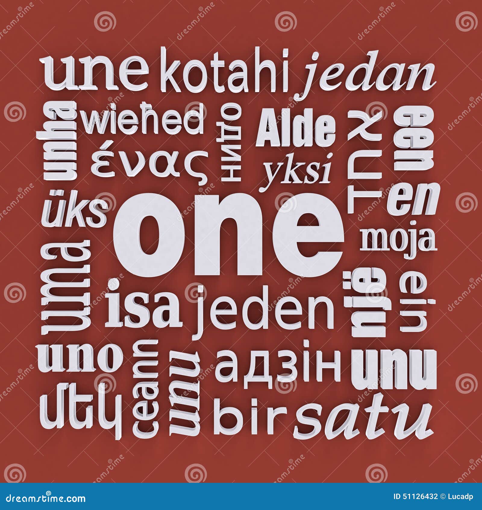 Concept of uniqueness stock illustration. Illustration of font - 51126432