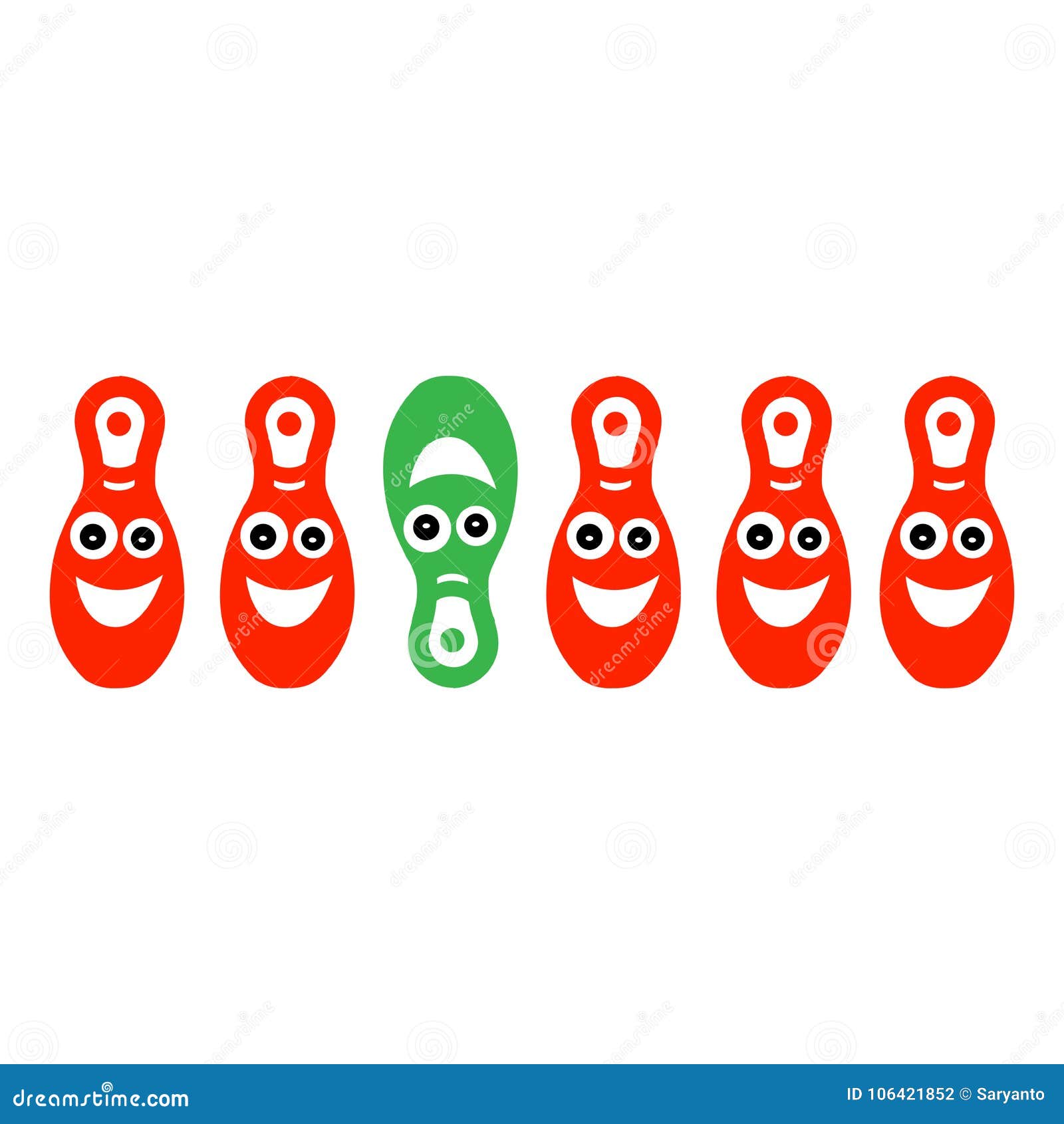 Concept of Uniqueness in Team Stock Vector - Illustration of people ...