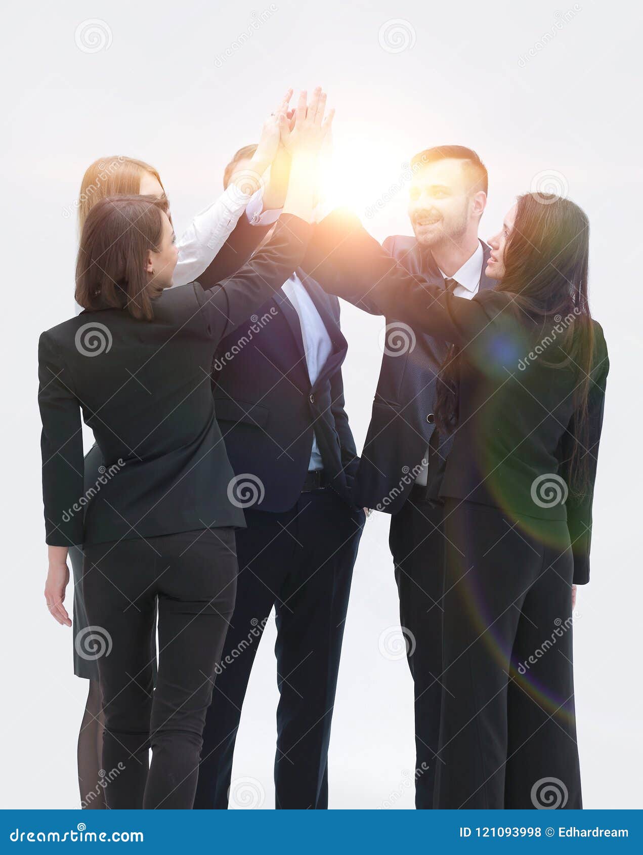 Business Team Shows Its Unity Stock Photo - Image of group, partnership ...