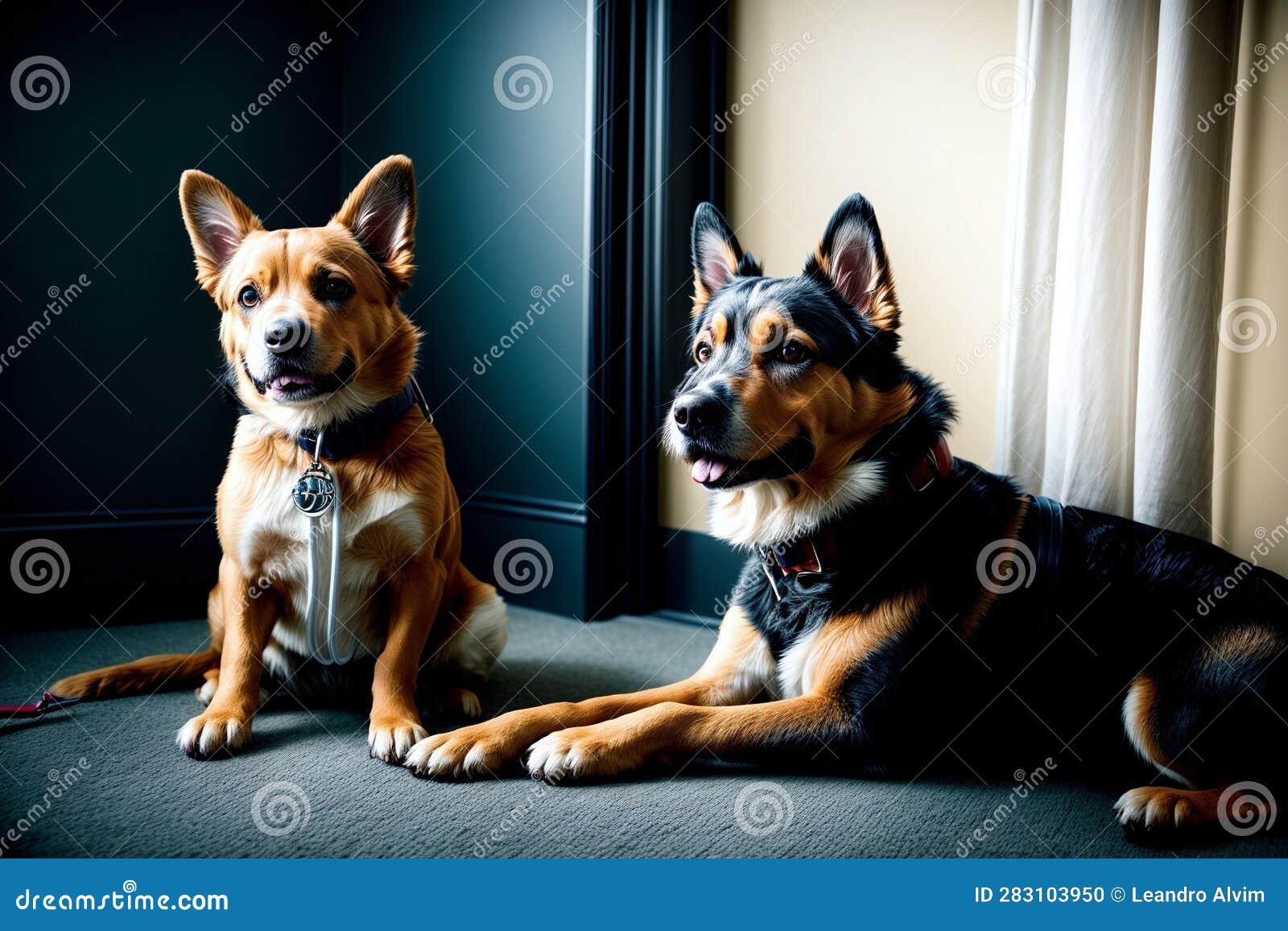 Unleash the Style a Captivating Capture of Dog Leashes.AI Generated ...