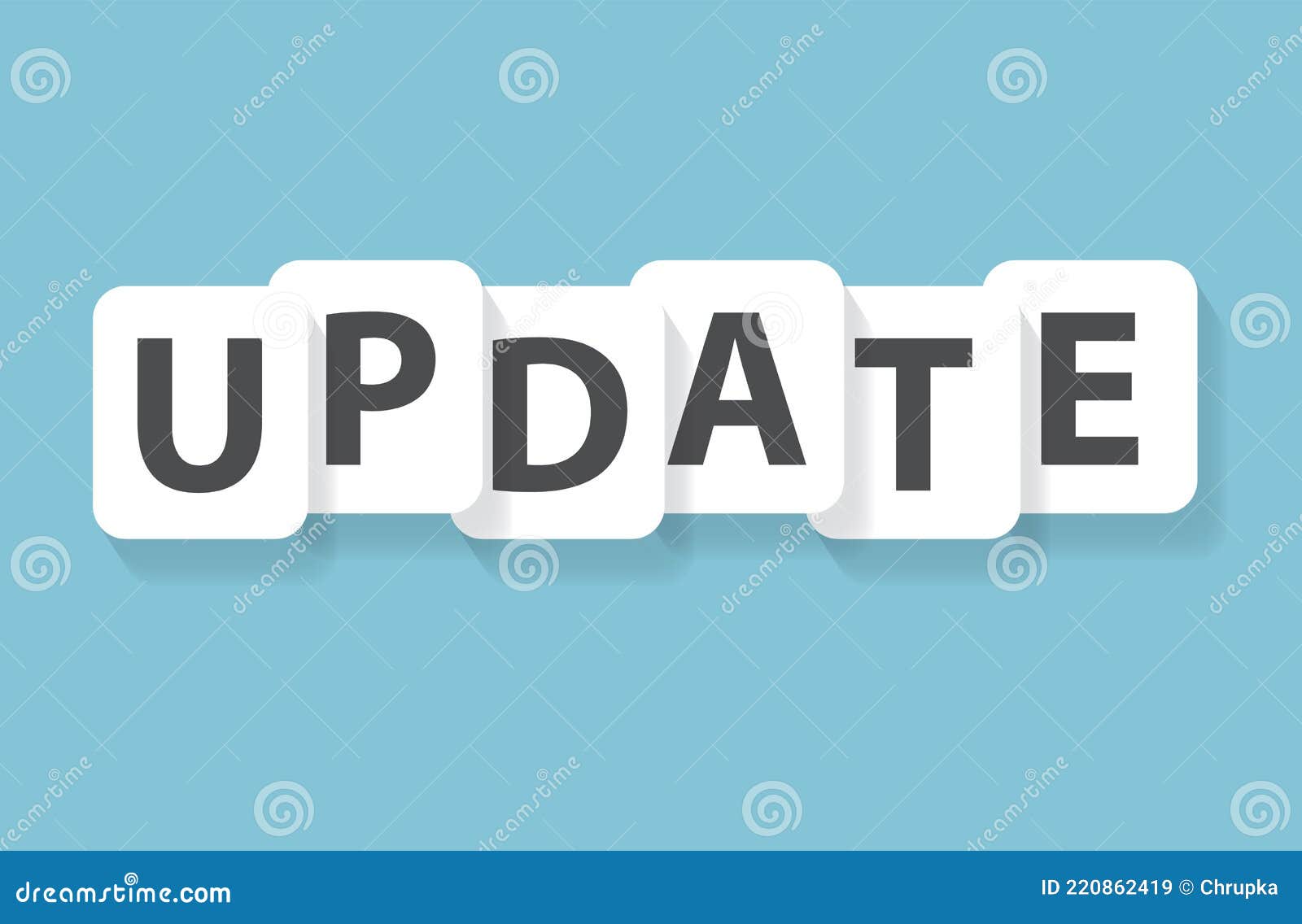 Concept of update word stock vector. Illustration of media - 220862419