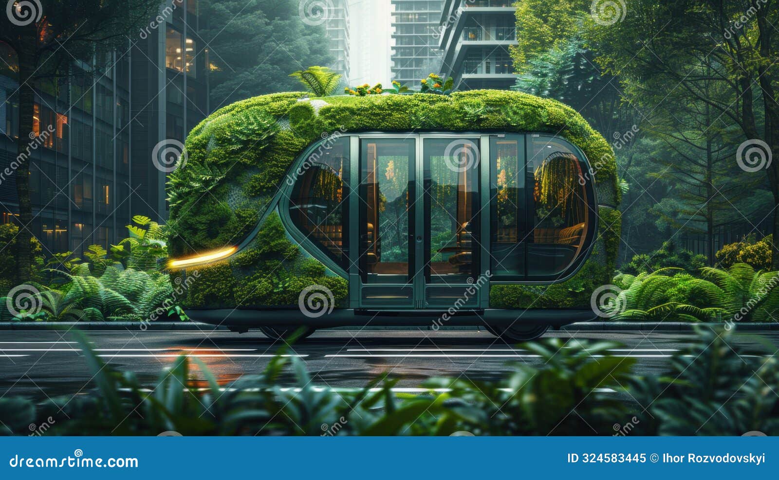 The Concept of Urban Ecological Transport on Wheels Stock Image - Image ...
