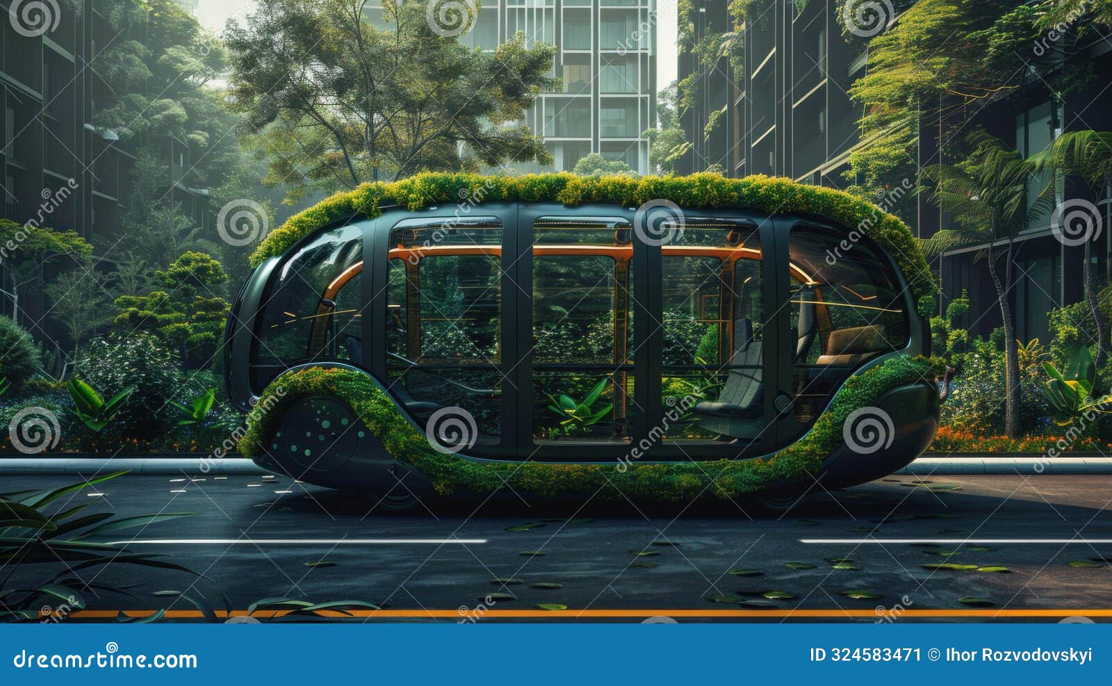 The Concept of Urban Ecological Transport on Wheels Stock Image - Image ...