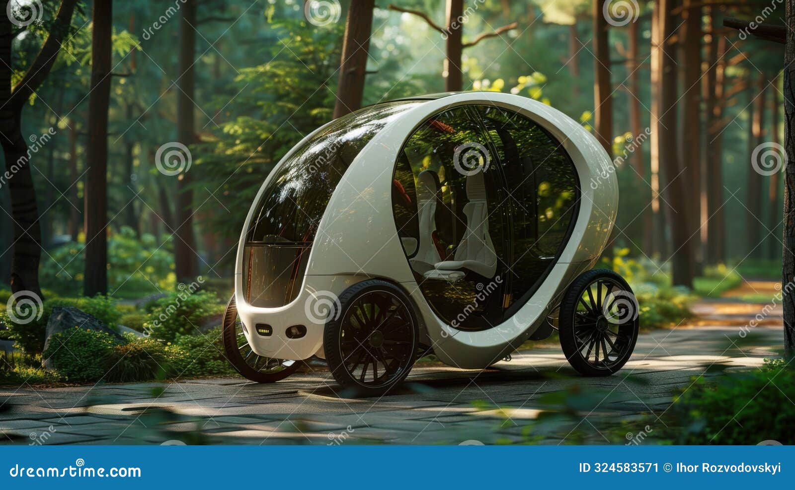 The Concept of Urban Ecological Transport on Wheels Stock Illustration ...