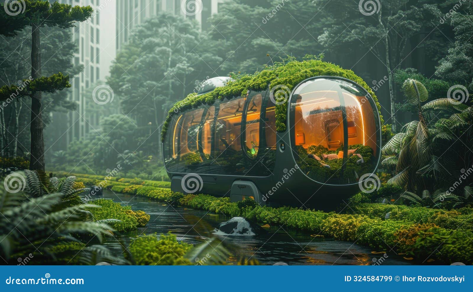 The Concept of Urban Ecological Transport on Wheels Stock Image - Image ...