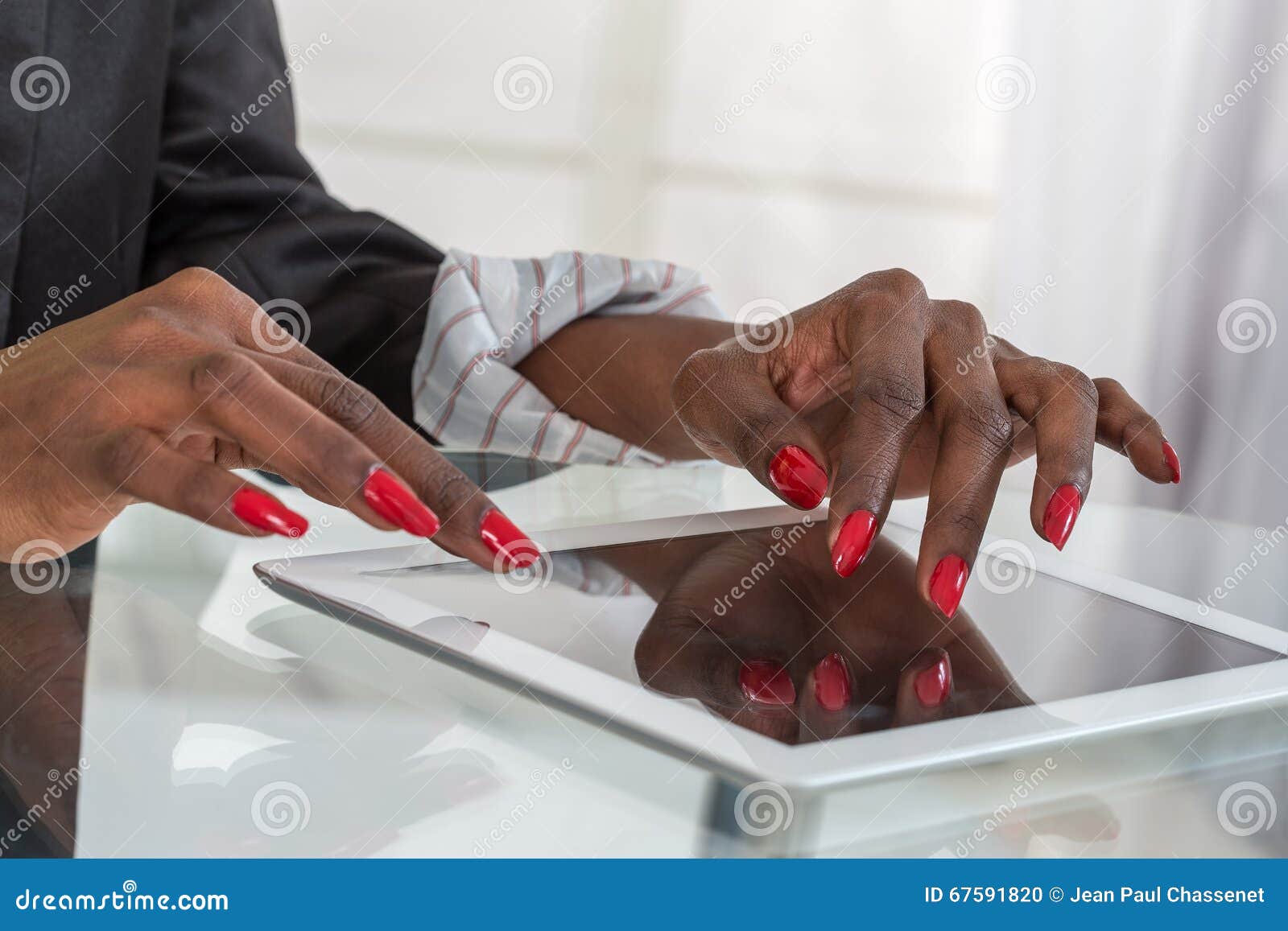 Concept of the Use Digital Technology in Your Hands Stock Photo - Image ...