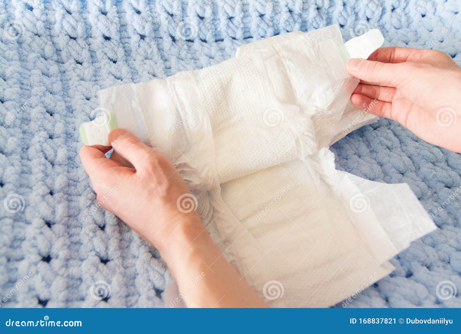 The Concept of Using Diapers for Babies Stock Image - Image of clean ...
