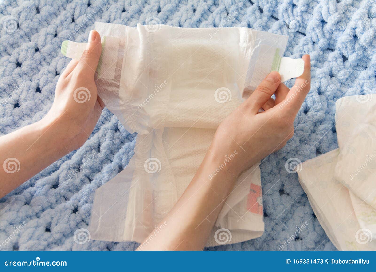 The Concept of Using Diapers for Babies Stock Image - Image of ...