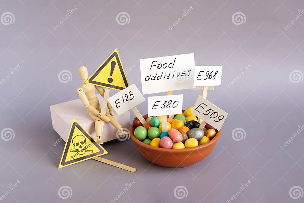 The Concept of Using Various Food Additives. Stock Photo - Image of ...