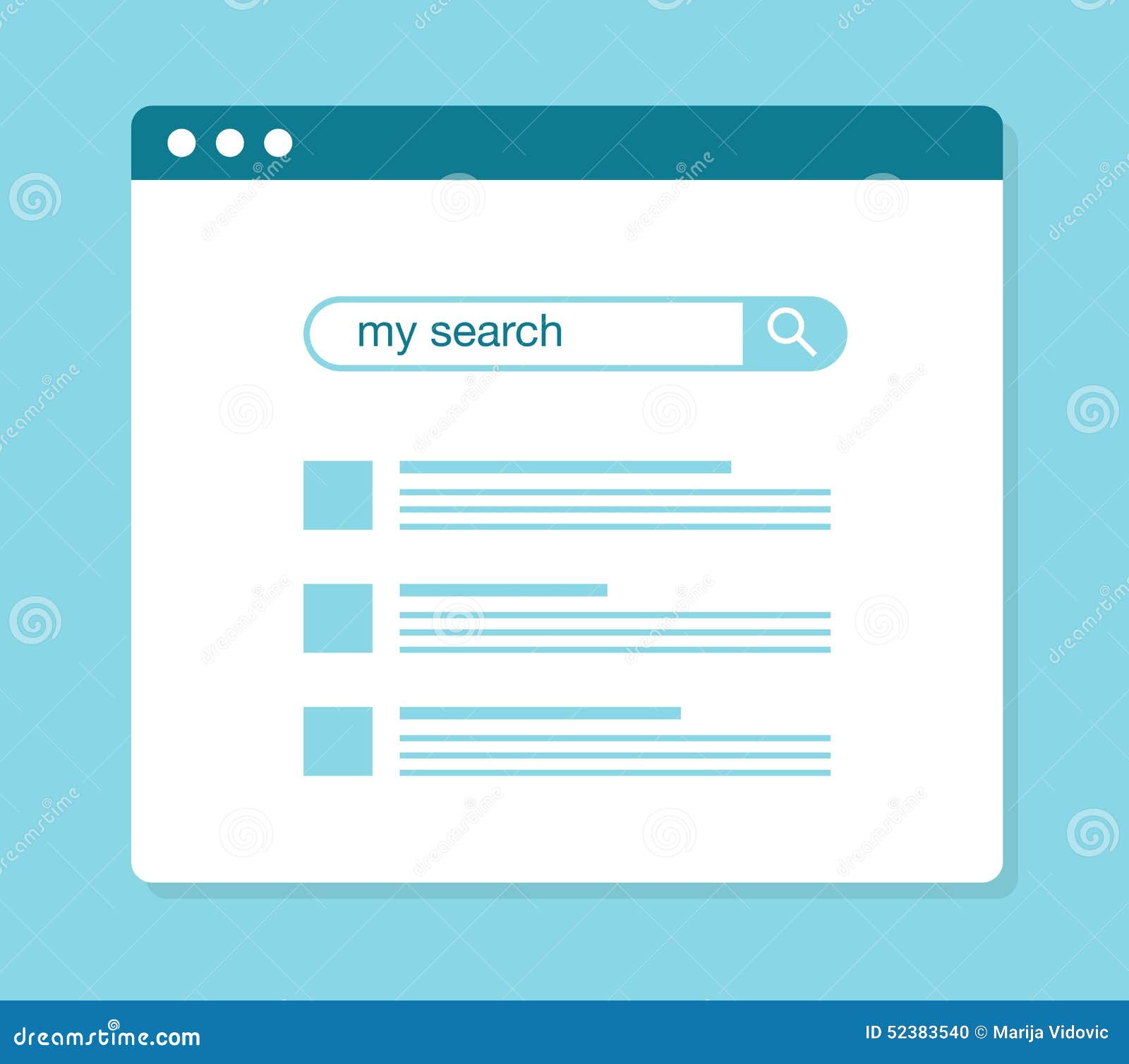 Concept of Using Web Search Stock Vector - Illustration of business ...