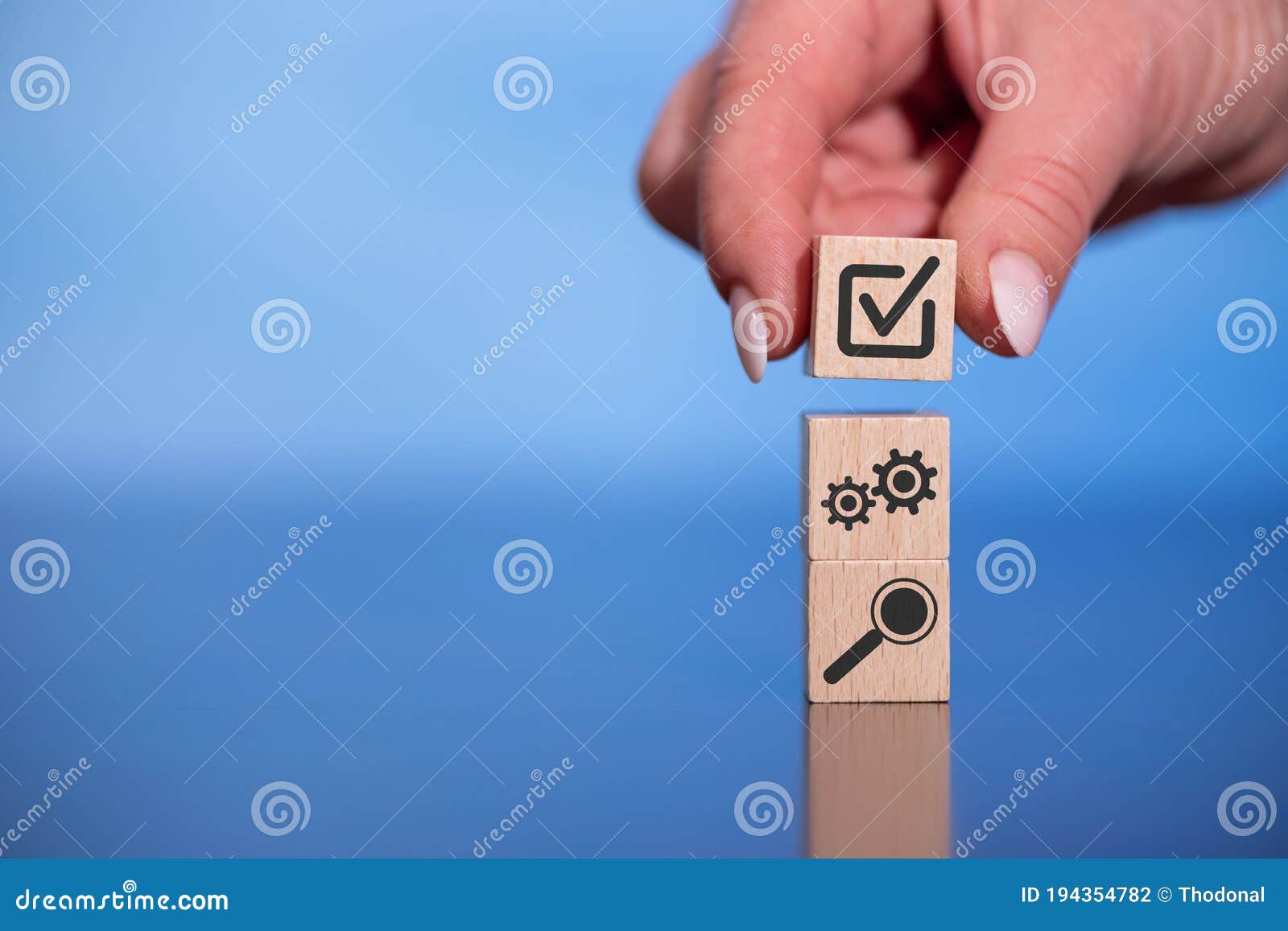 Concept of Validation Process Stock Photo - Image of concept, cube ...