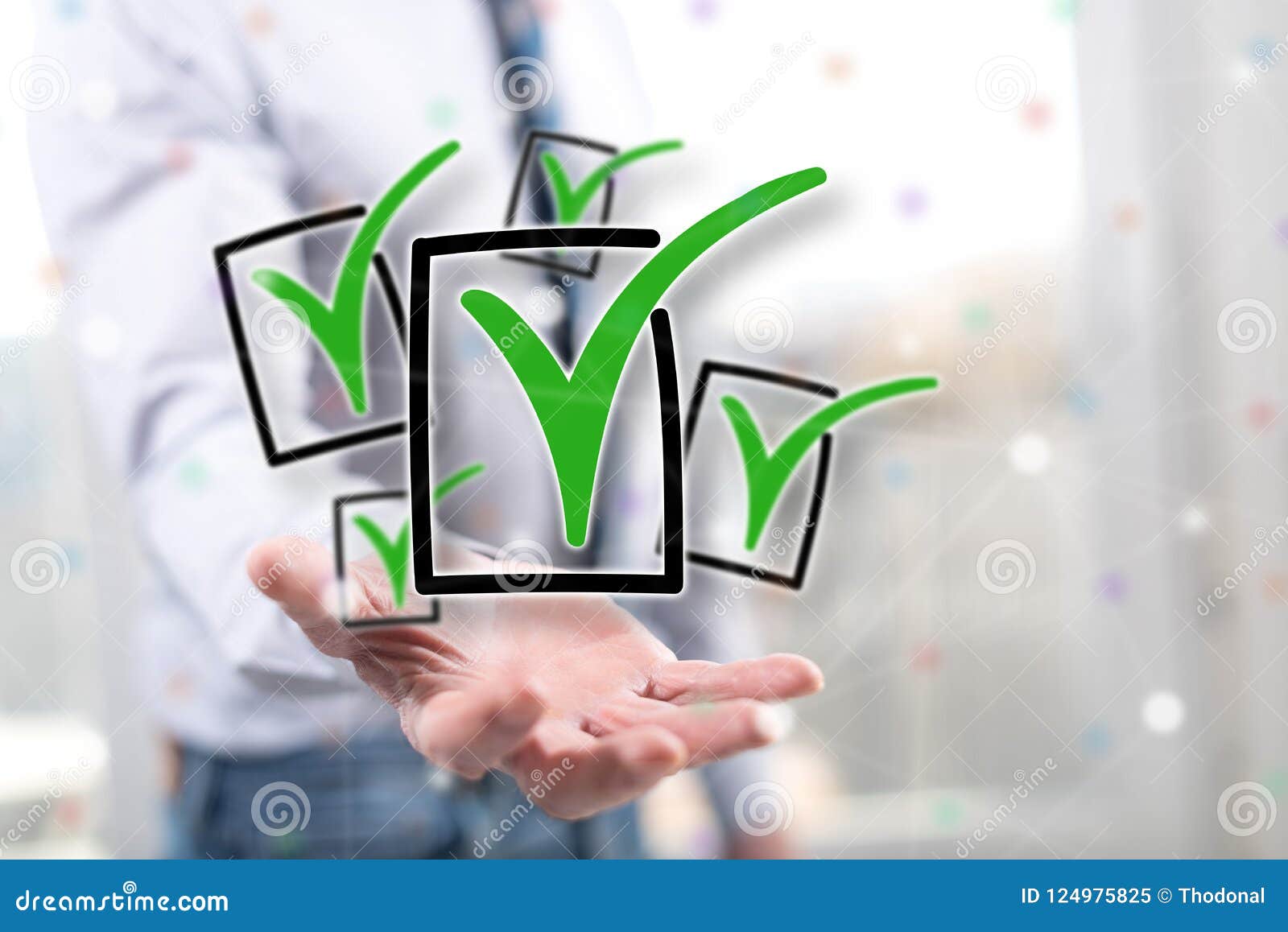 Concept of validation stock image. Image of symbol, positive - 124975825