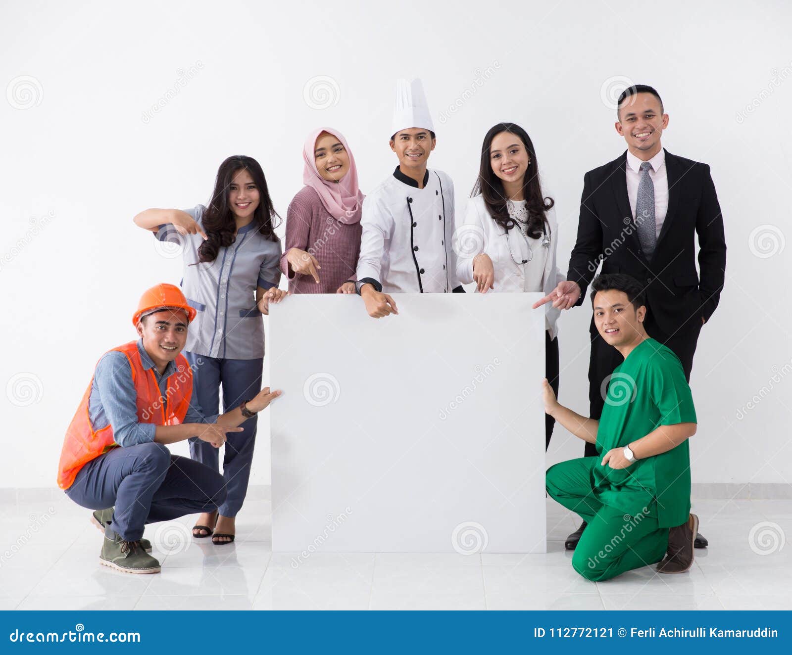 Portrait of Various Professions Stock Image - Image of looking, people ...