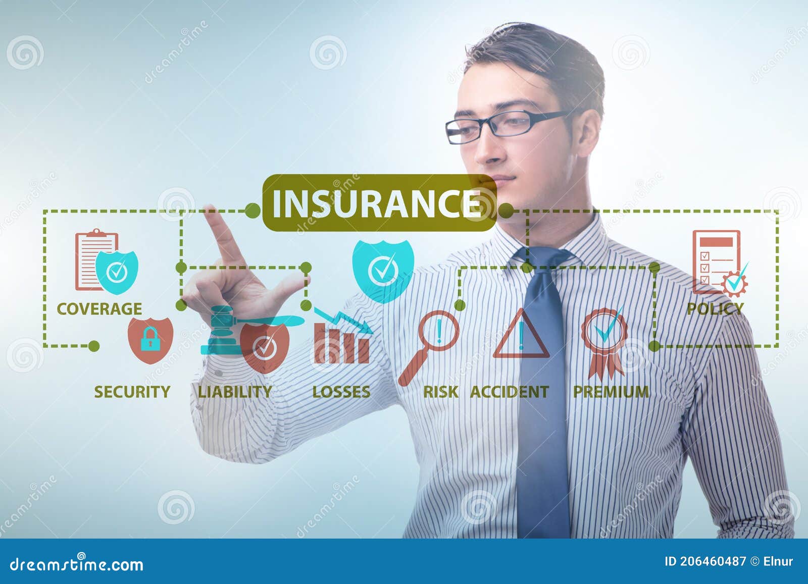Concept of Various Types of Insurance Stock Image - Image of healthcare ...