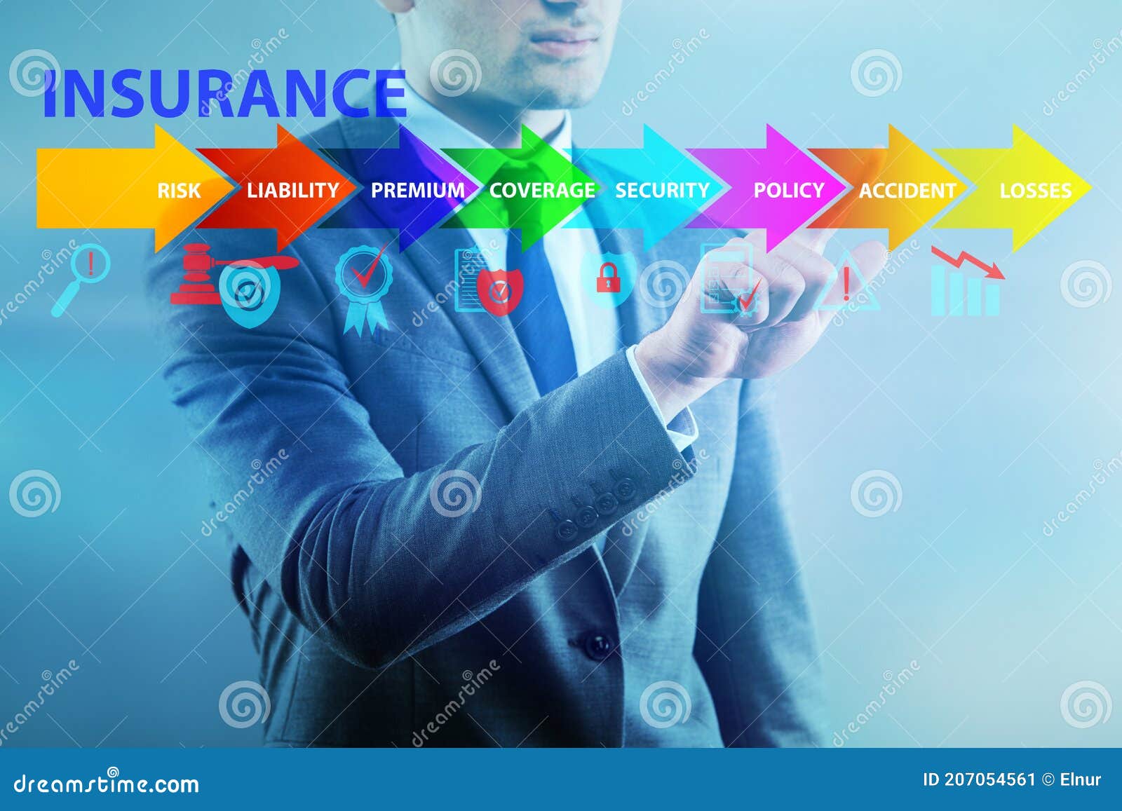 Concept of Various Types of Insurance Stock Image - Image of medicine ...