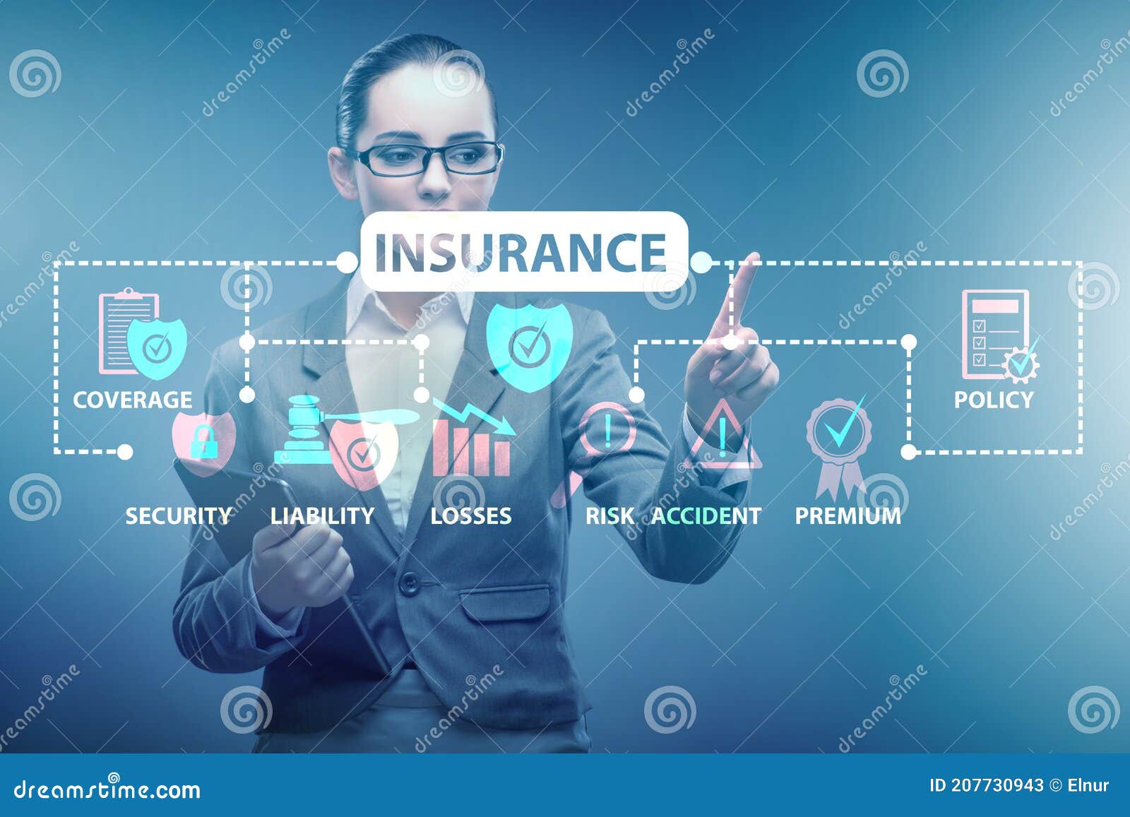 Concept of Various Types of Insurance Stock Image - Image of medical ...
