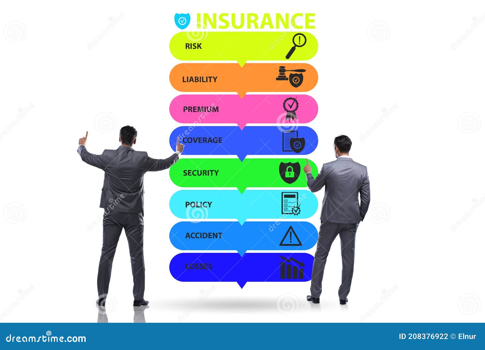 Concept of Various Types of Insurance Stock Photo - Image of coverage ...