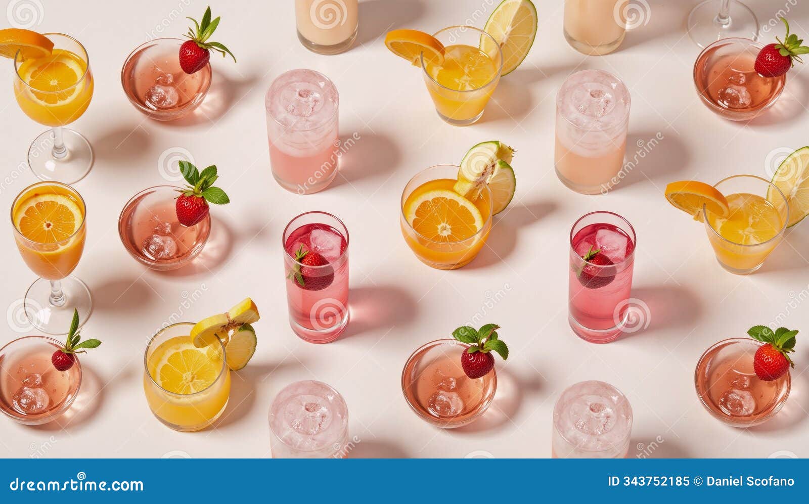 Vector Cocktail Patterns Ideal for Summer Party Decor Stock ...